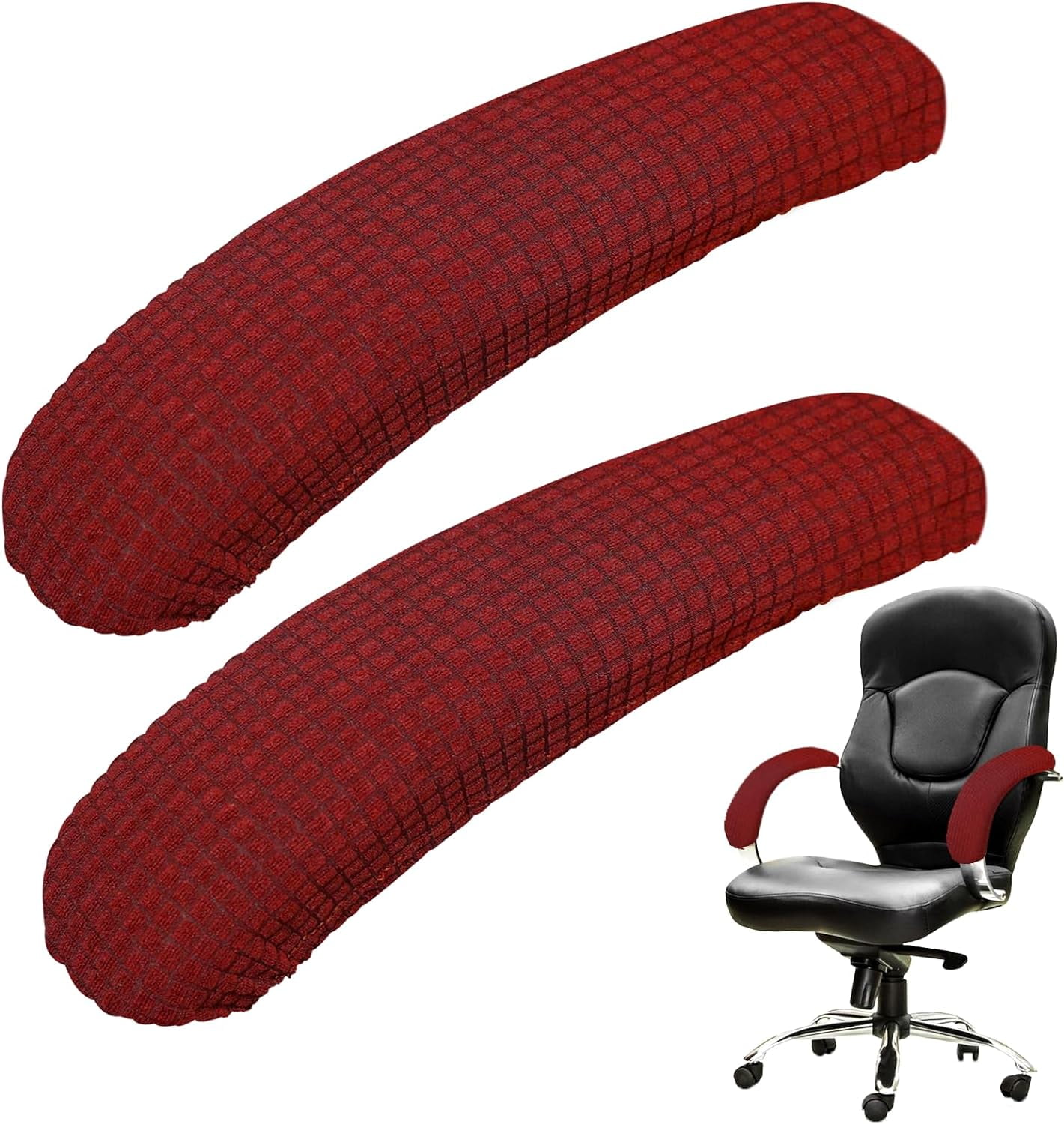 Office Chair Armrest Covers, MODANU Office Removable Arm Rest Covering ...