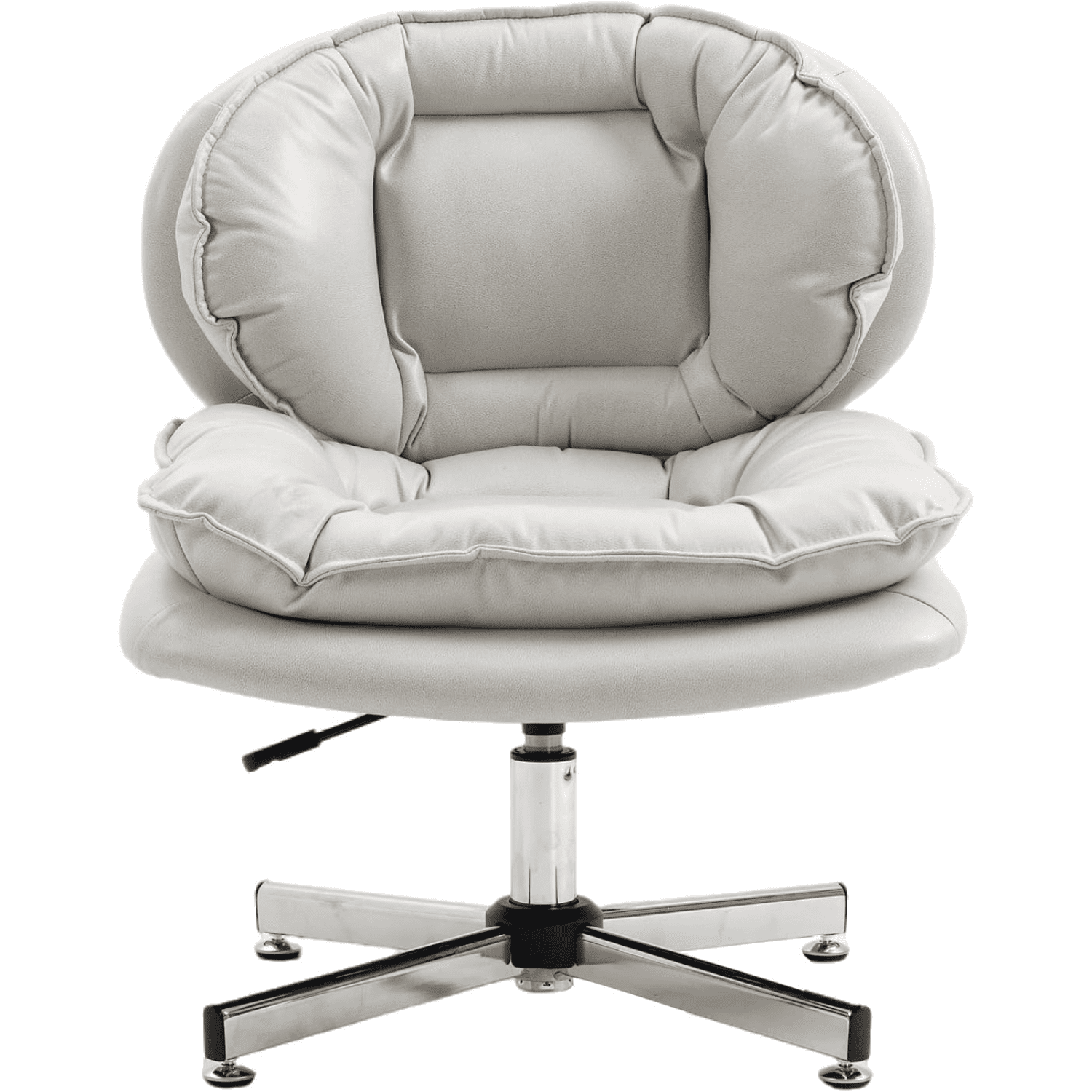 Office Chair Computer Desk Chairs with No Wheels Armless 360 Swivel ...