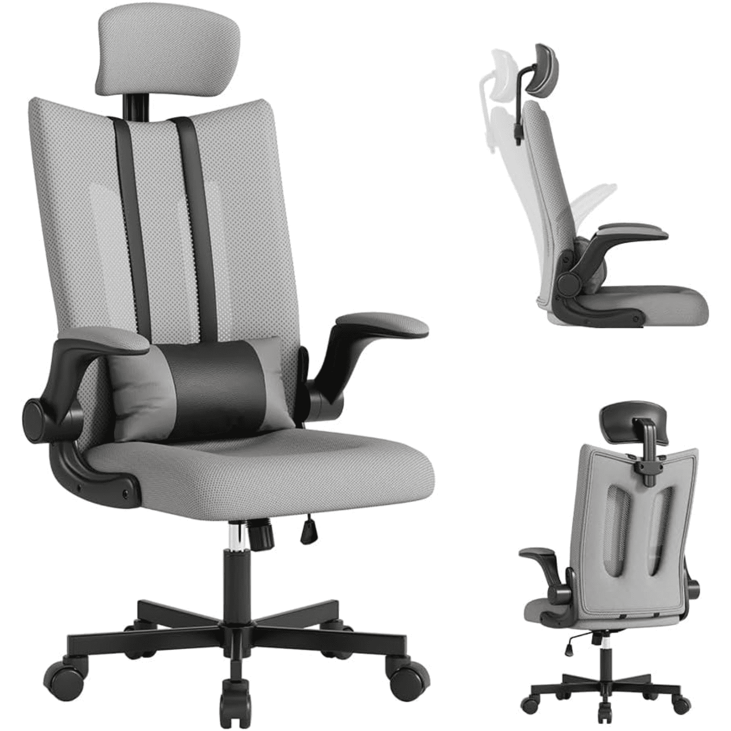 Office Chair Computer Desk Chair Ergonomic Mesh Office Chair Adjustable ...