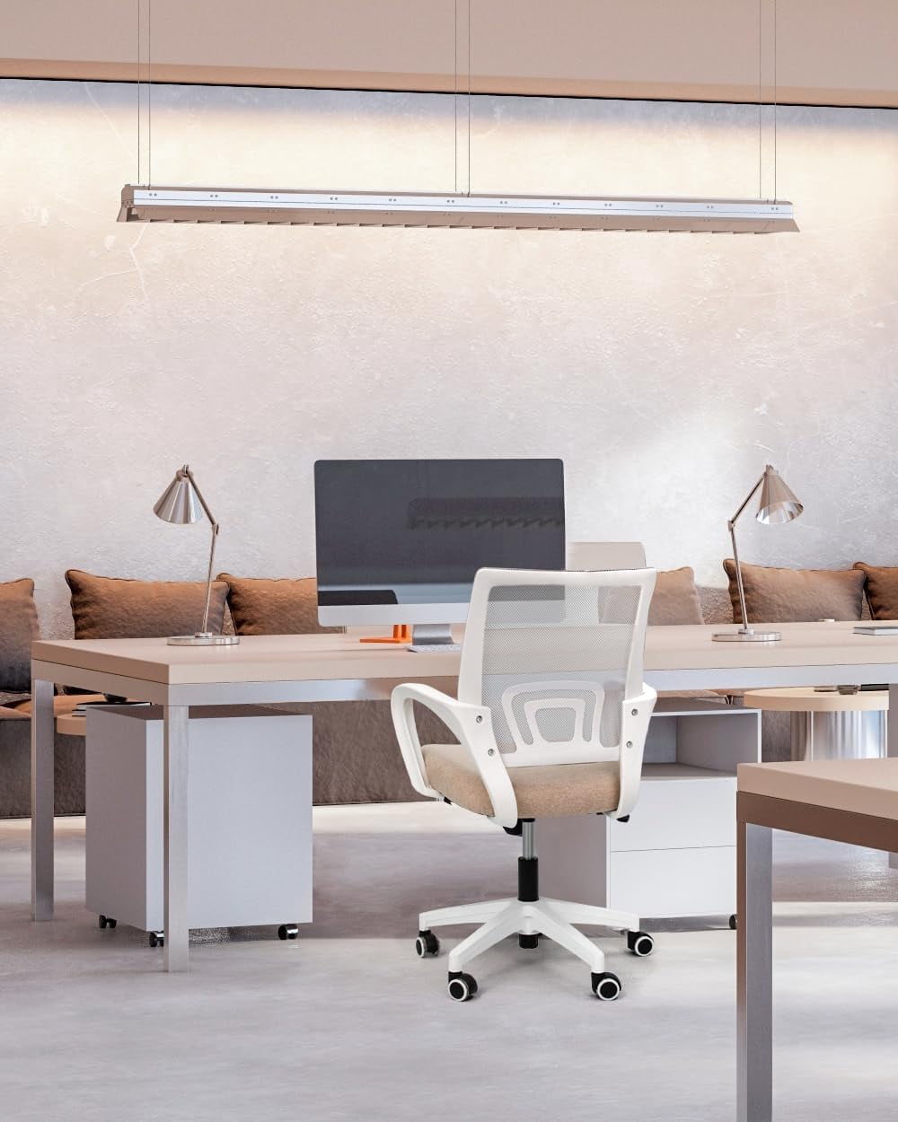 Office Chair Computer Desk Chair Gaming - Ergonomic Mid Back Cushion ...