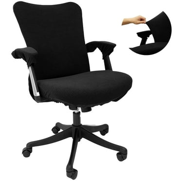CZL Jacquard Office Chair Cover, Stretch Removable Desk Chair Covers ...