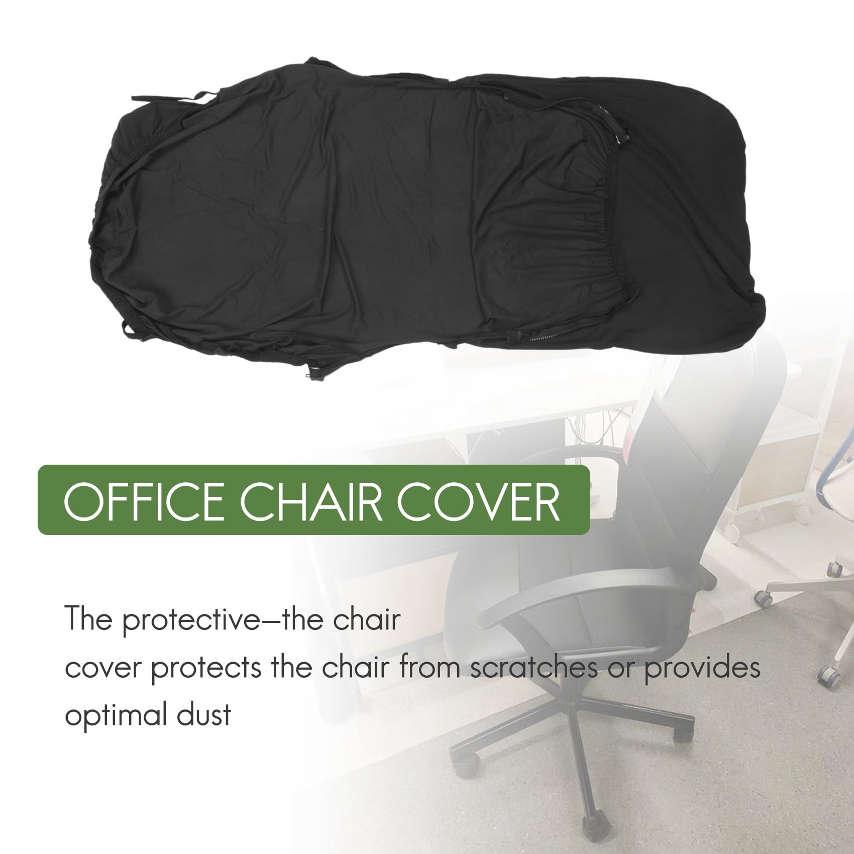 Office Chair Cover Elastic Siamese Office Swivel Computer Armchair ...