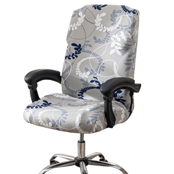 Office Chair Cover Stretchable Printed Computer Chair Cover with Back ...
