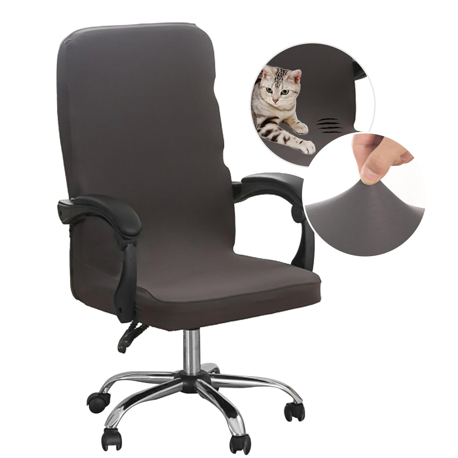 Office Chair Cover with Durable Universal Washable Chair Slipcovers ...