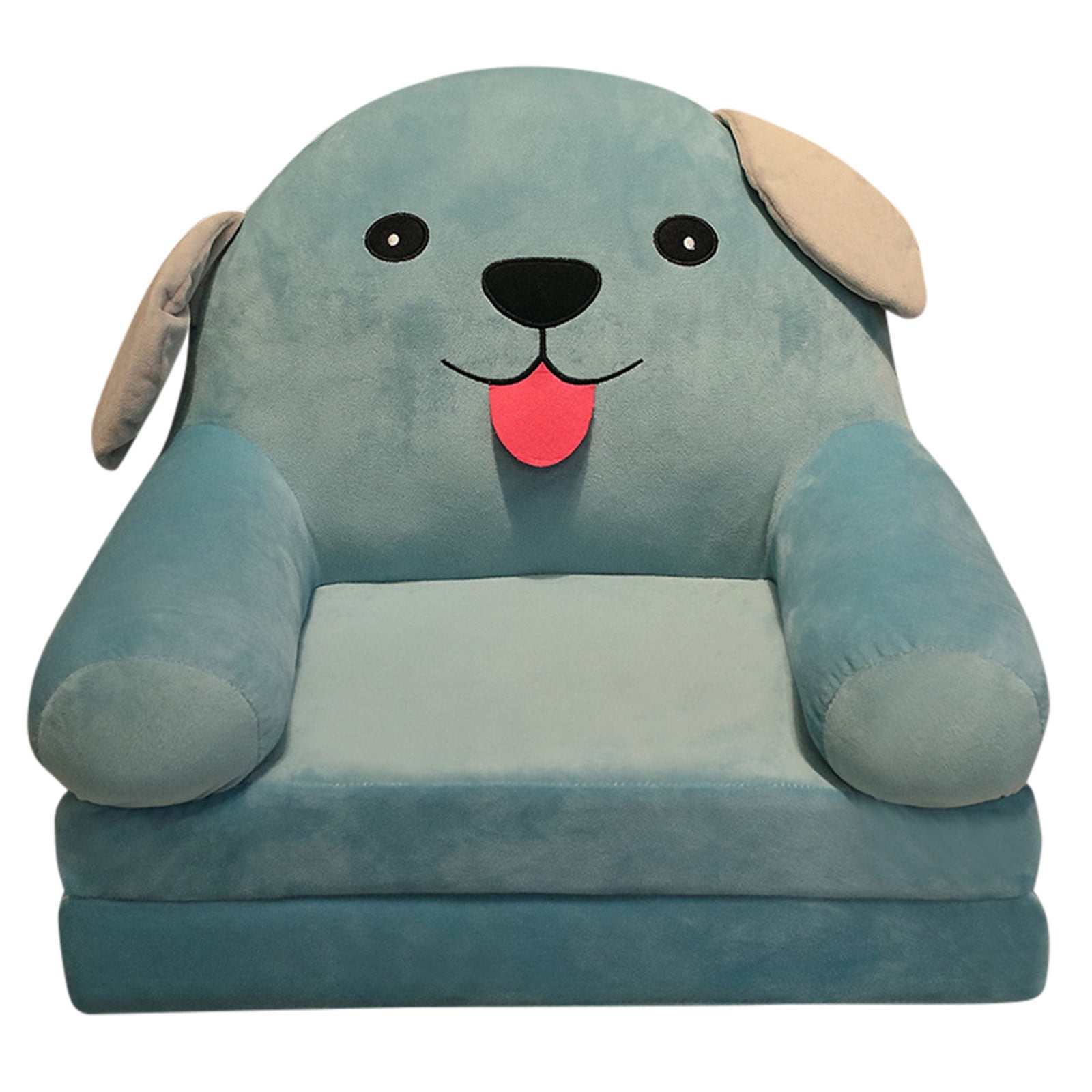 Office Chair Cushion Plush Foldable Kids Sofa Backrest Armchair 2 in 1 ...