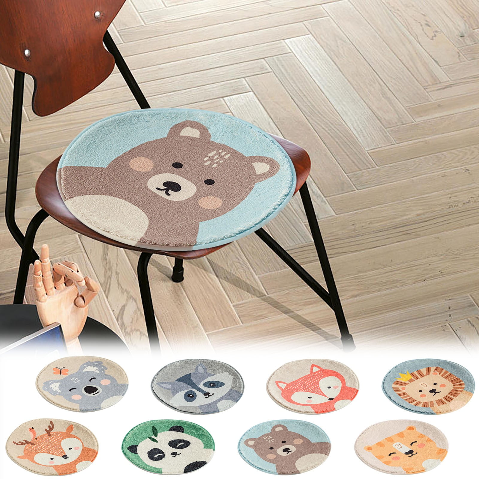 Office Chair Cushion – Round Seat Pad | Thickened Winter Comfort ...