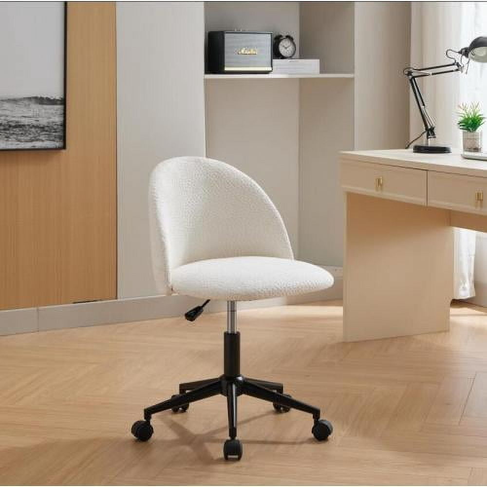 Office Chair Desk Chair, Mid-Back Adjustable Swivel Computer Chair with ...