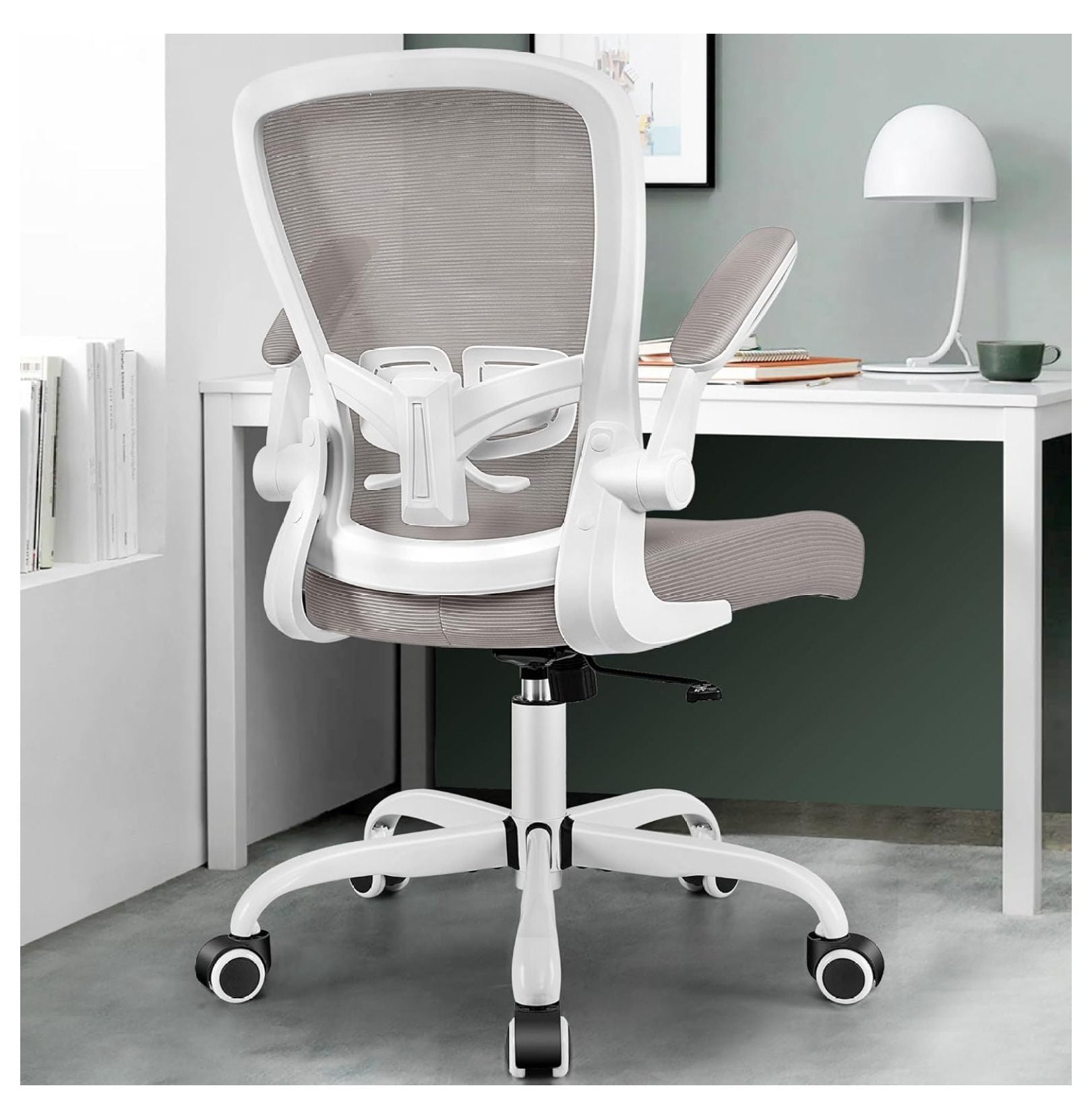 Office Chair Ergonomic Desk Chair with Adjustable Lumbar Support and ...