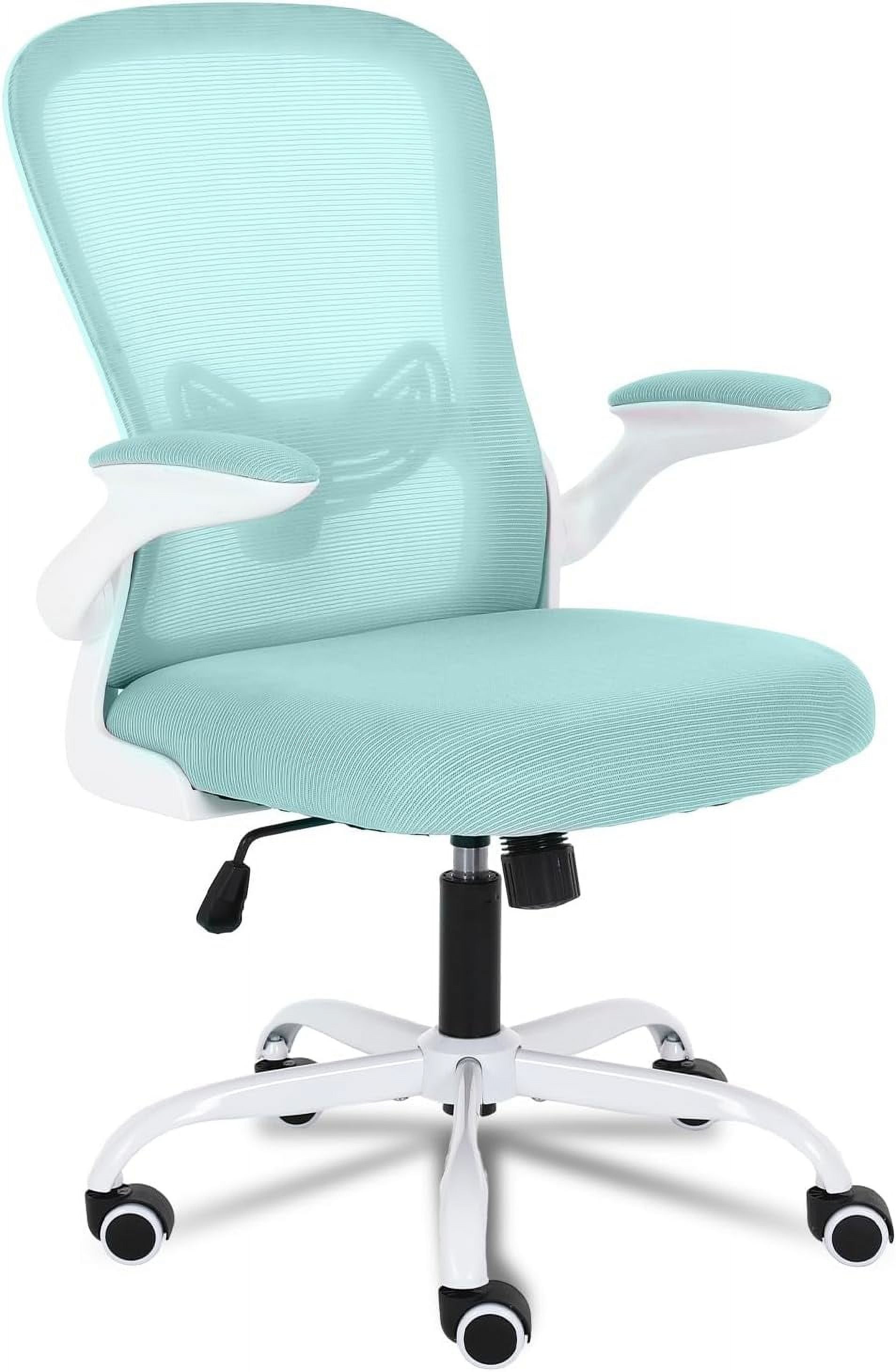 Office Chair Ergonomic Gaming Computer Chair Flip Up Armrests Lumbar ...