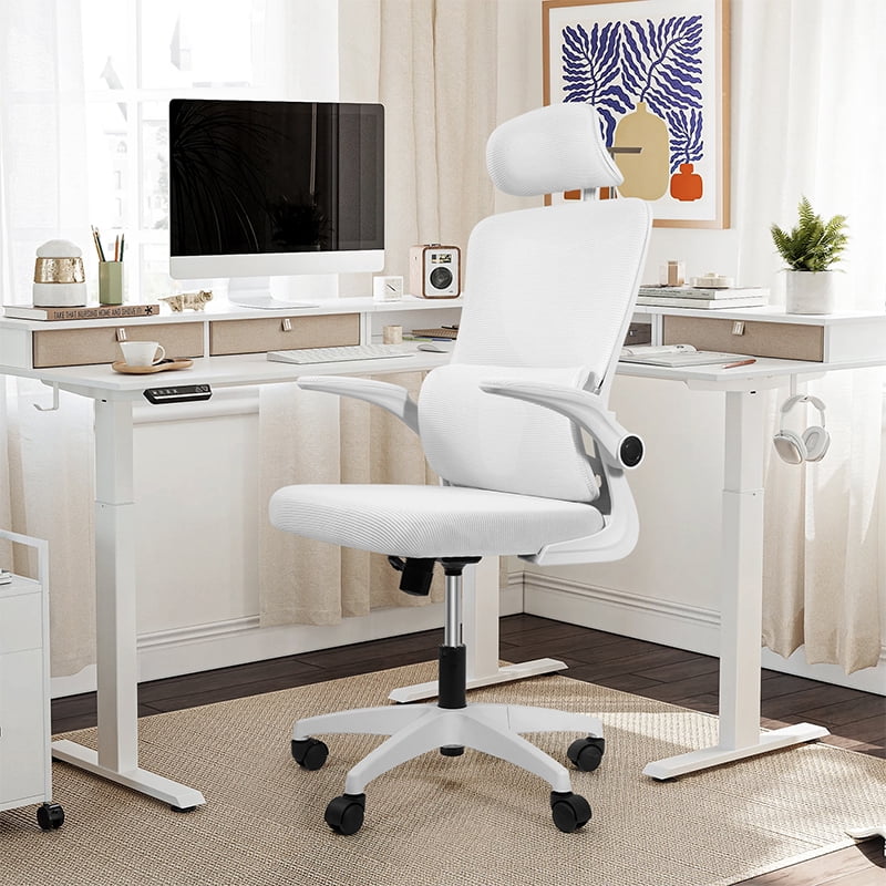 Office Chair Ergonomic High Back Chair Mesh Sliding Gaming Computer ...