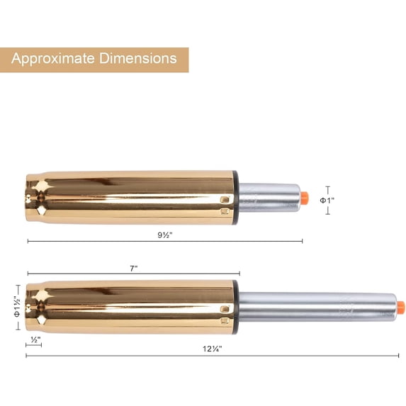 Office Chair Gas Lift Cylinder Replacement Heavy Duty Hydraulic ...