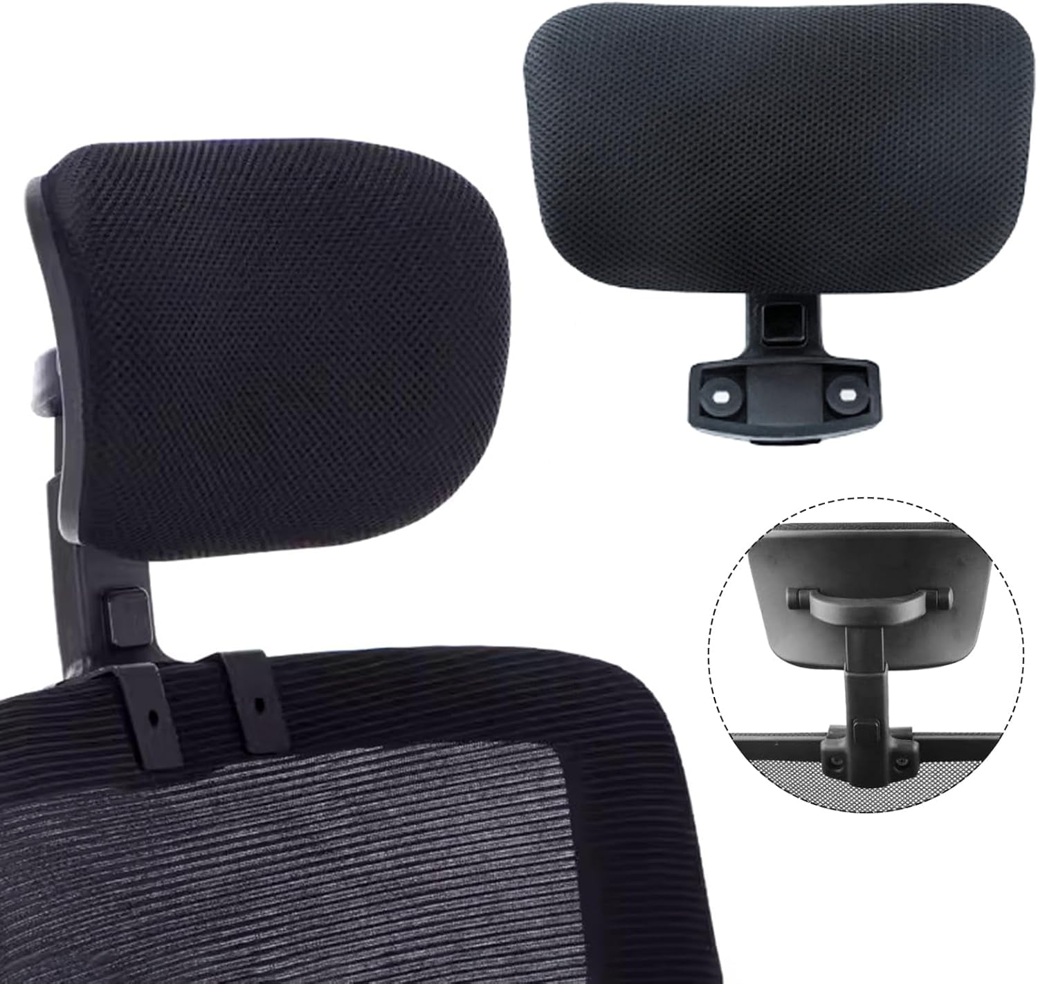 Office Chair Headrest Attachment Universal, Adjustable Height Angle ...
