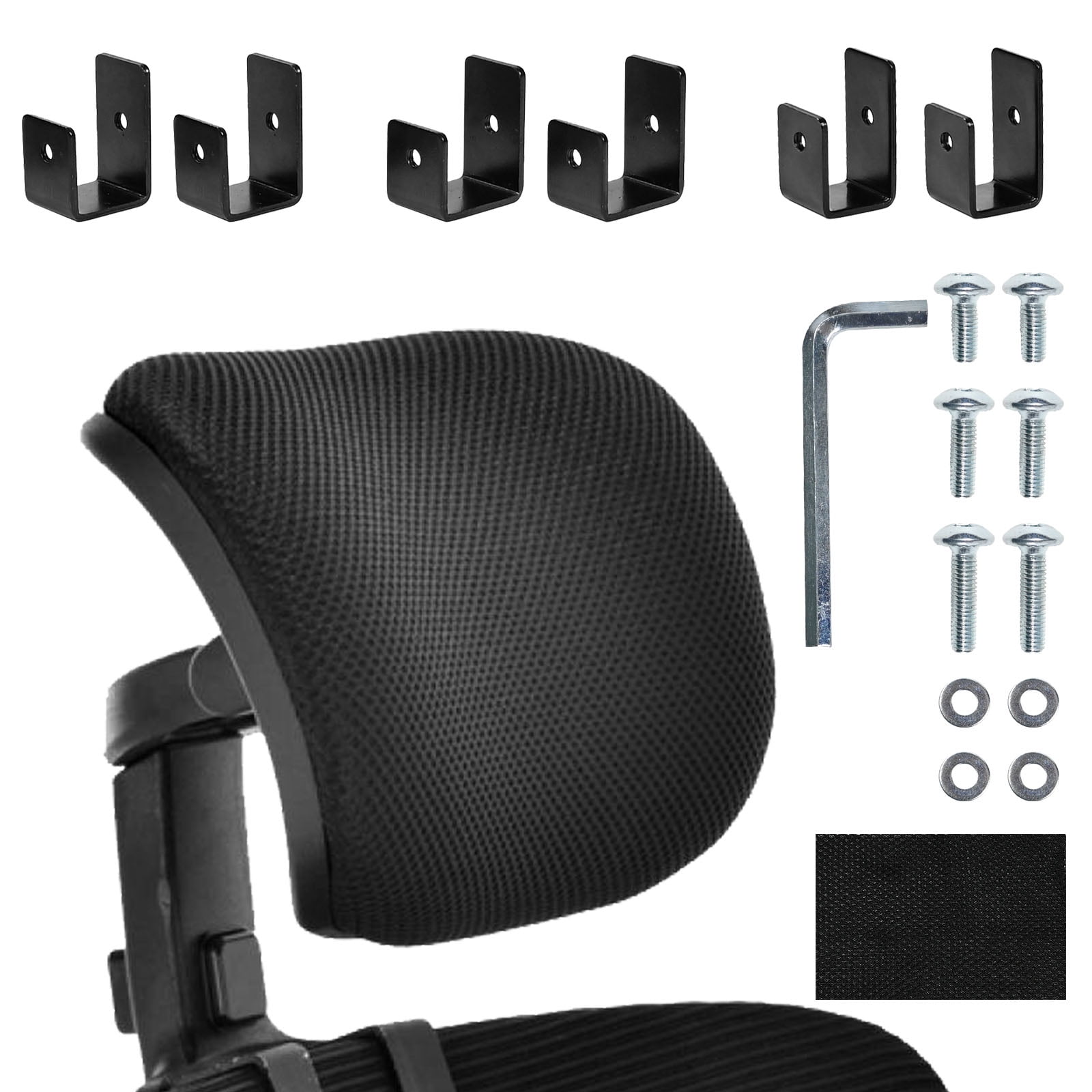 Office Chair Headrest Attachment Universal, Adjustable Height Angle ...