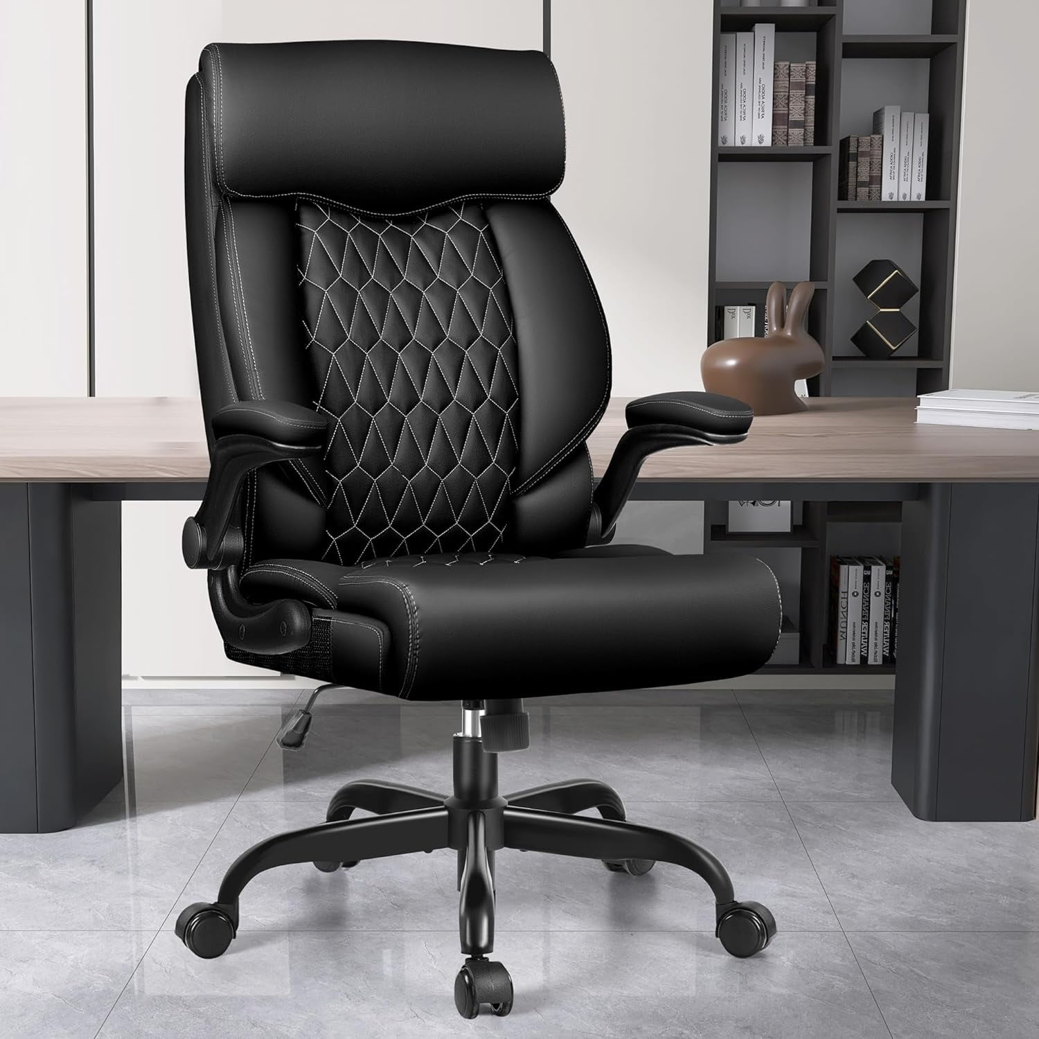 Office Chair High Back Executive Office Chair Ergonomic Computer Desk ...