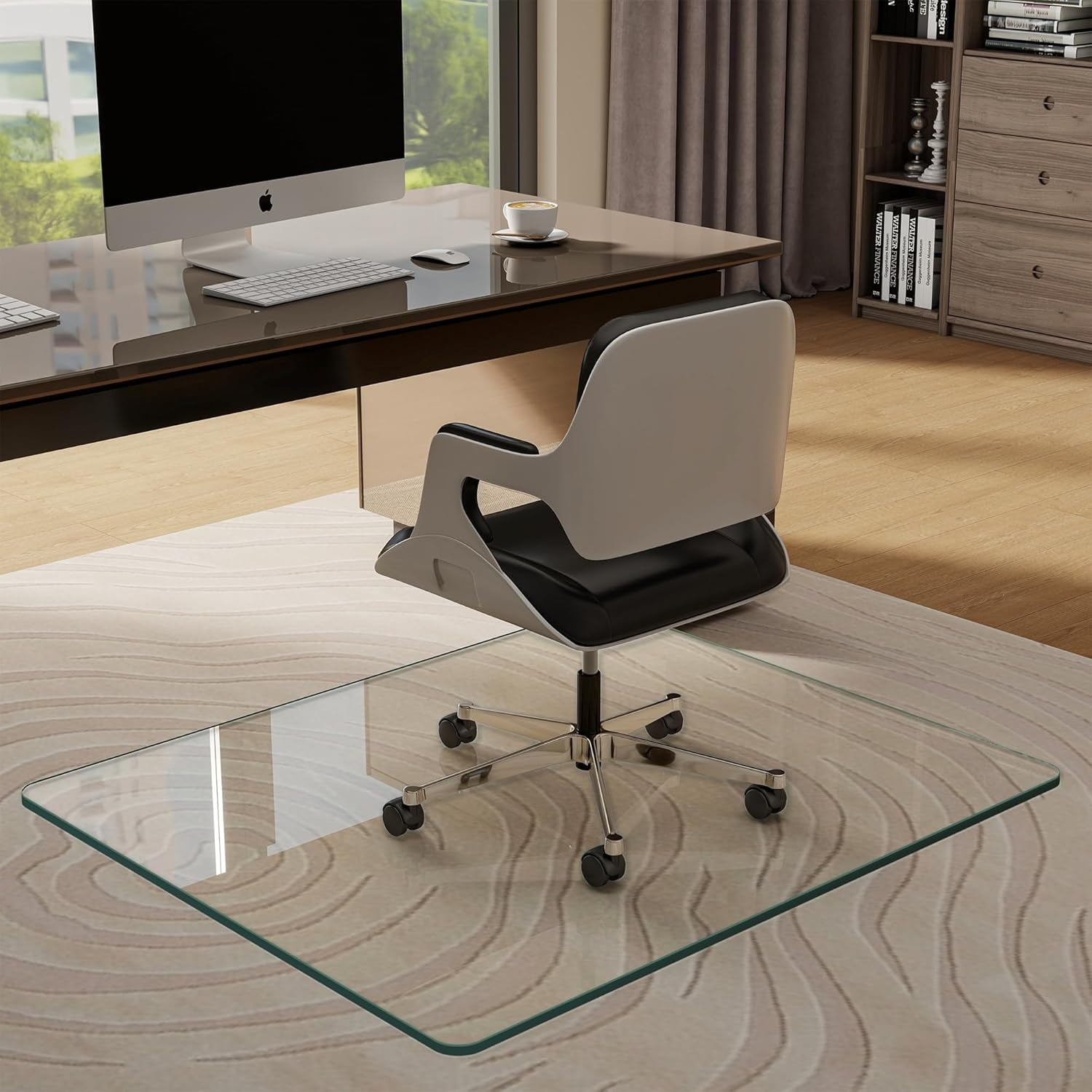 Office Chair Mat for Carpet, Heavy Duty Hard Glass Chair Mats for ...
