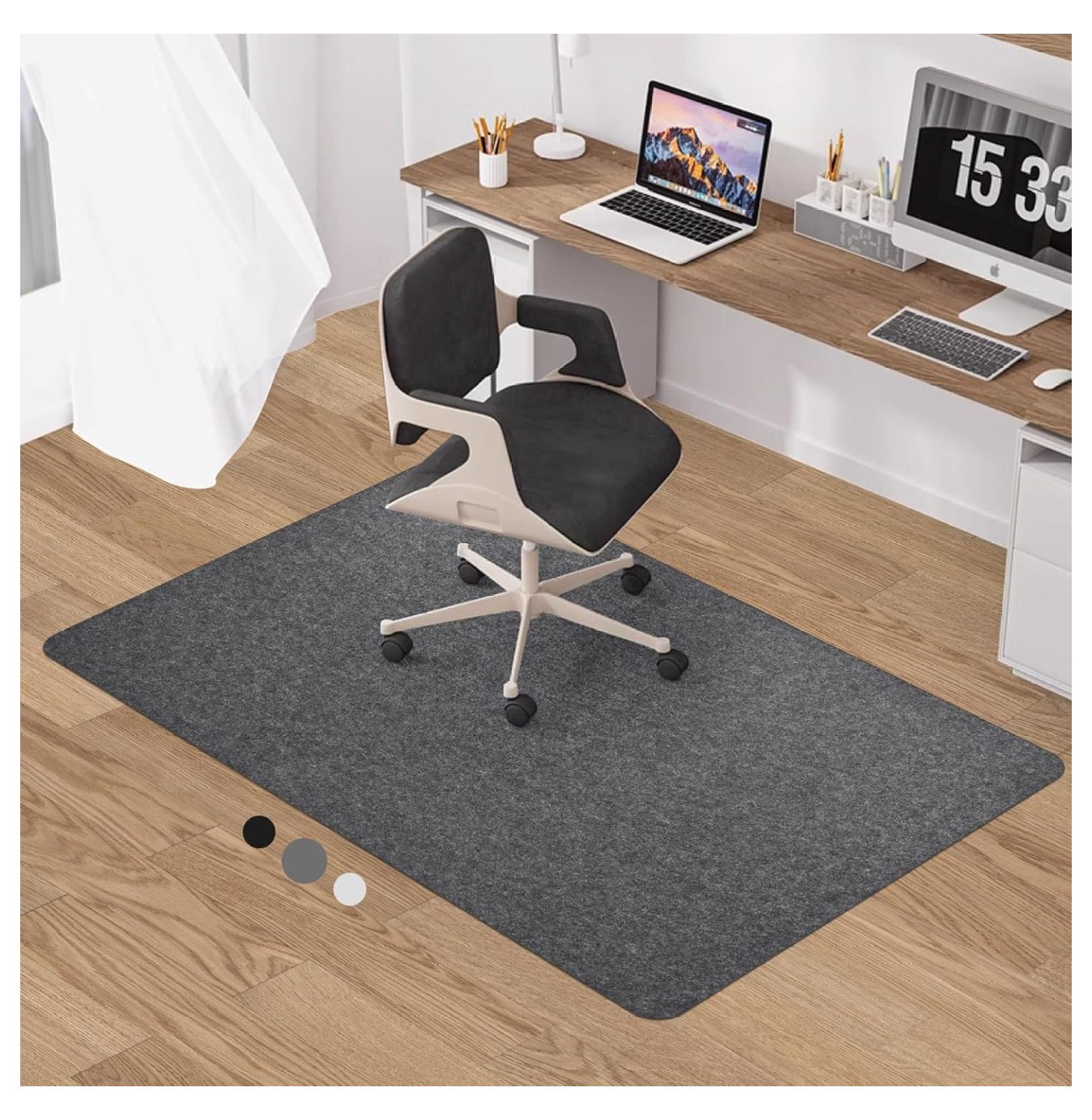 Office Chair Mat for Hardwood Floor, 36" x 55" Under Desk Rug for ...
