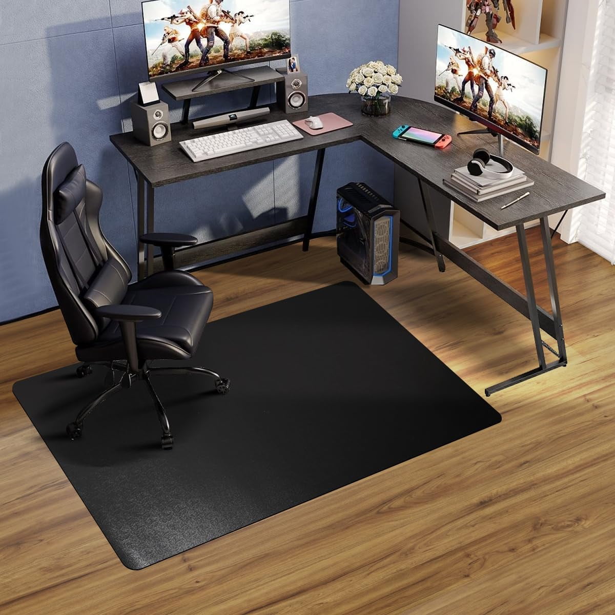 Office Chair Mat for Hardwood Floor, 36"x48" Anti-Slip Waterproof Floor ...
