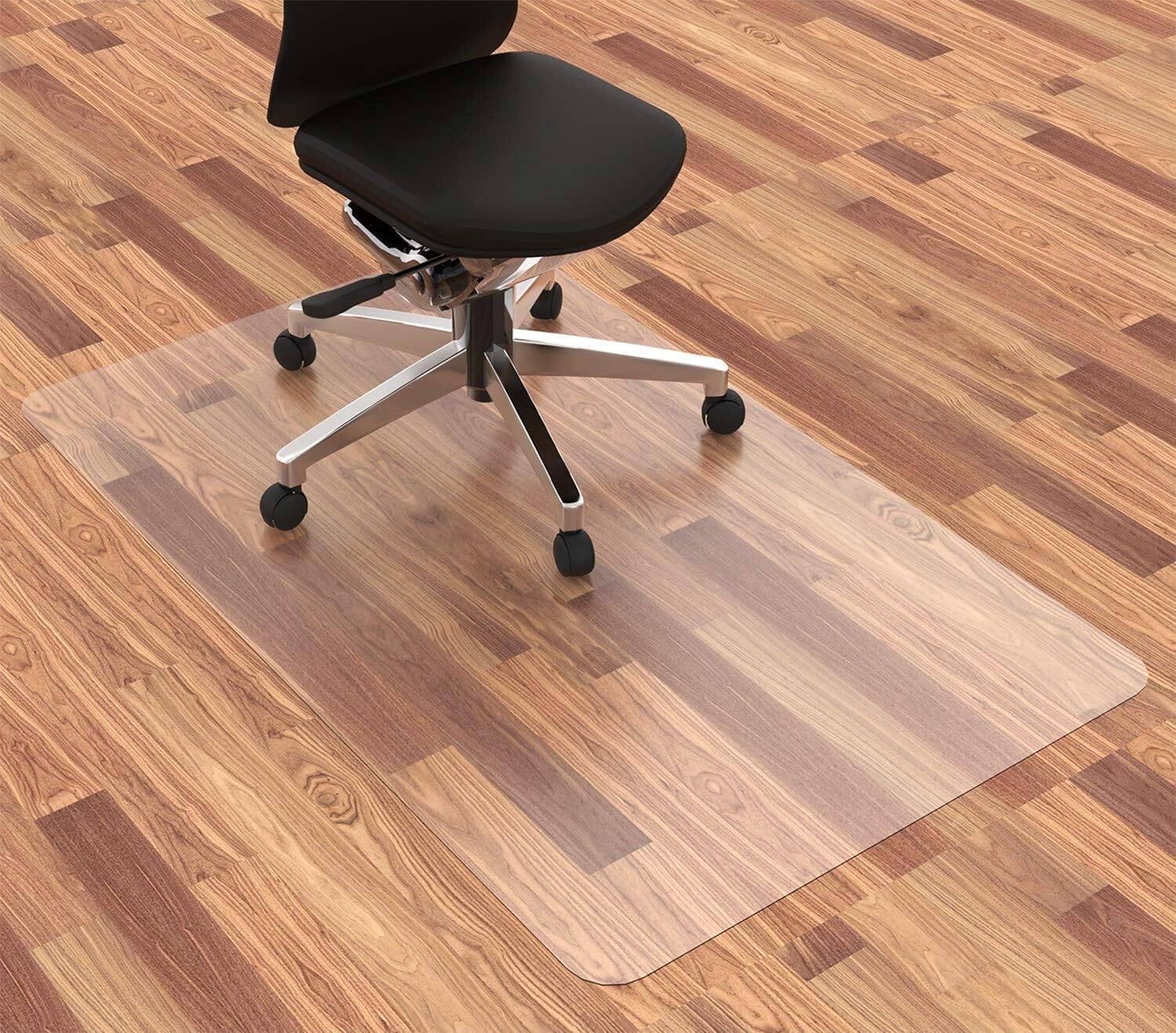Office Chair Mat for Hardwood Floor, 48”x 30” Vinyl Desk Chair Mat ...