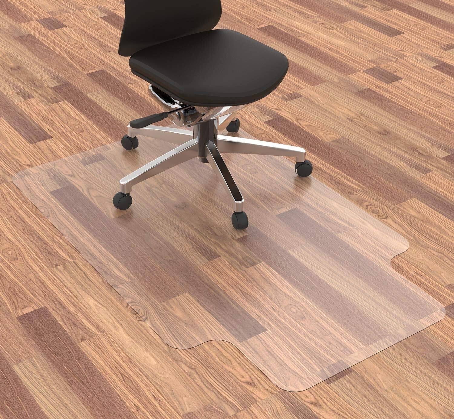 Office Chair Mat for Hardwood Floor, 48”x 30” Vinyl Desk Chair Mat ...