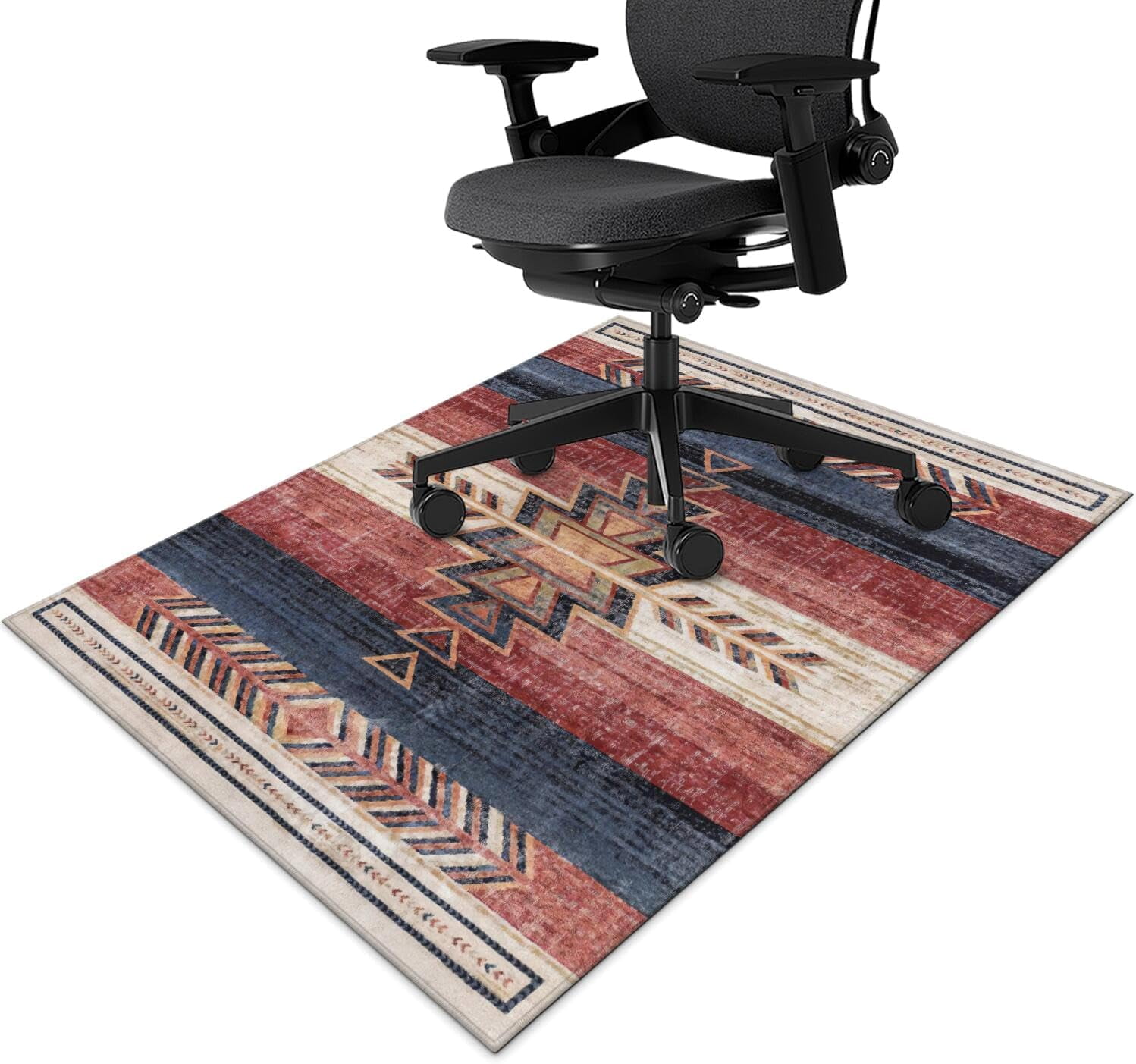 Office Chair Mat for Hardwood & Tile Floor 36"x48",Classic Southwestern ...