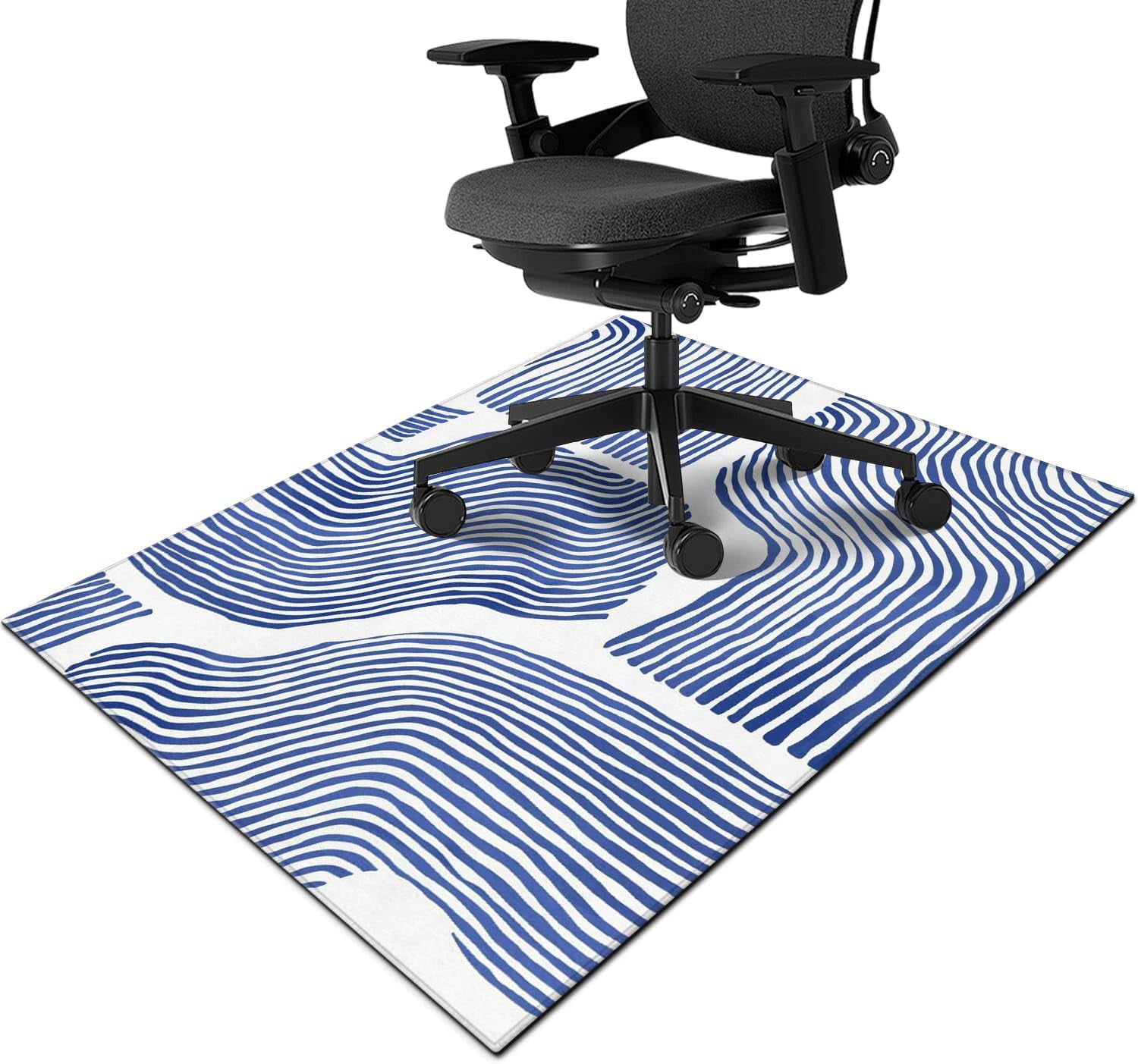 Office Chair Mat for Hardwood & Tile Floor 36"x48",Modern Boho Abstract ...