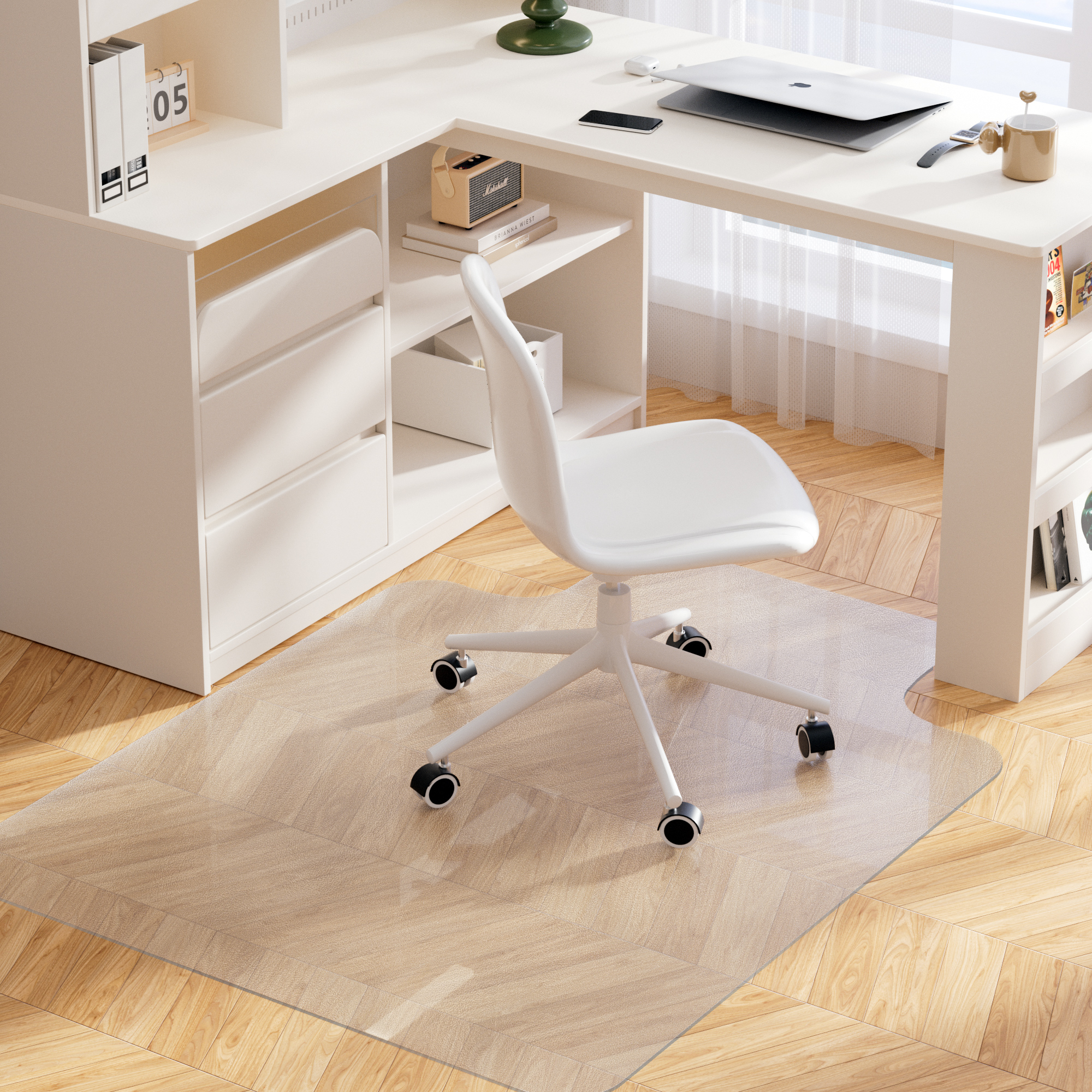 MyOfficeInnovations 36" x 48" Hard Floor Chair Mat Lip 491789 - Walmart.com