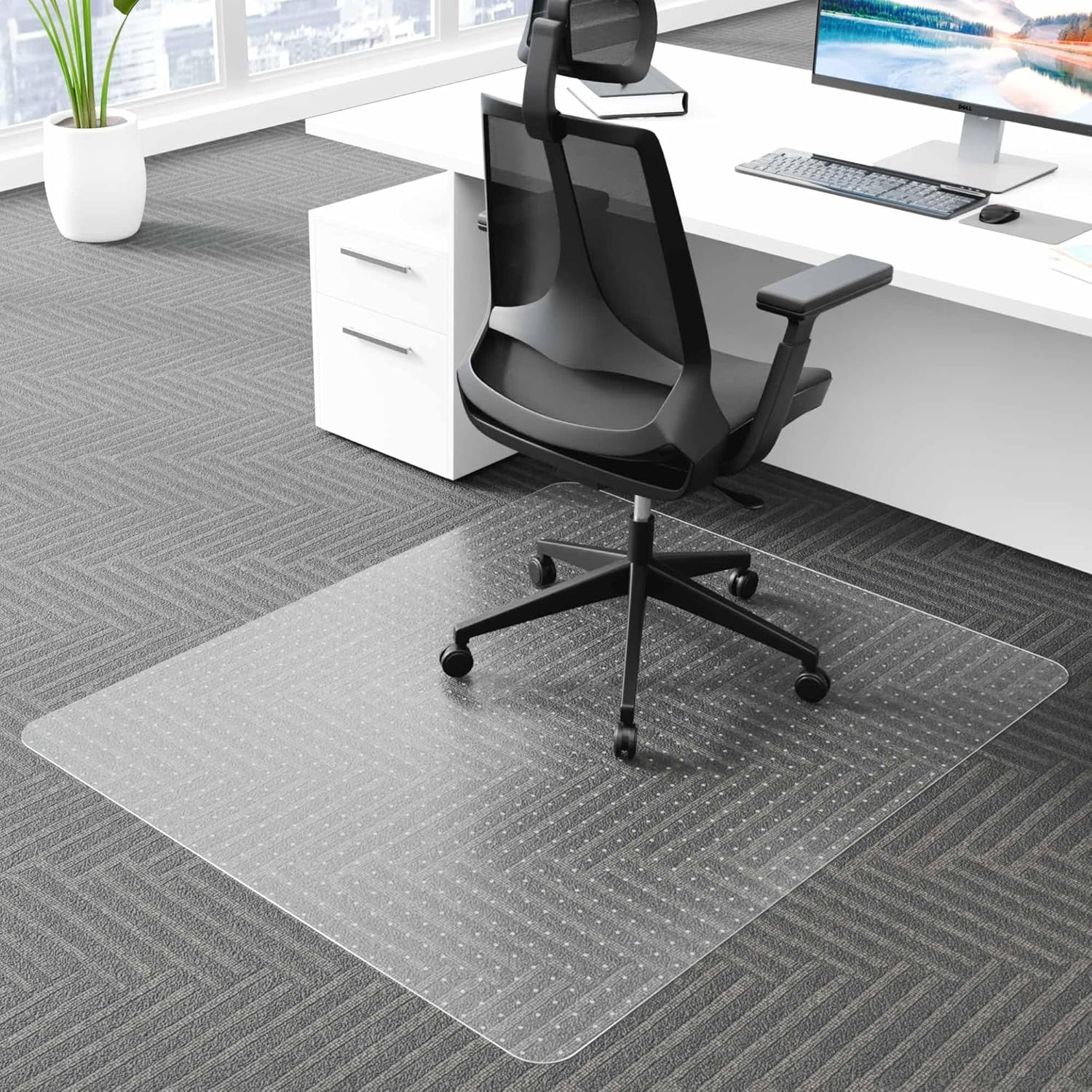 Amyracel Office Chair Mat for Low Pile Carpet, 40" x 48" Clear Computer ...