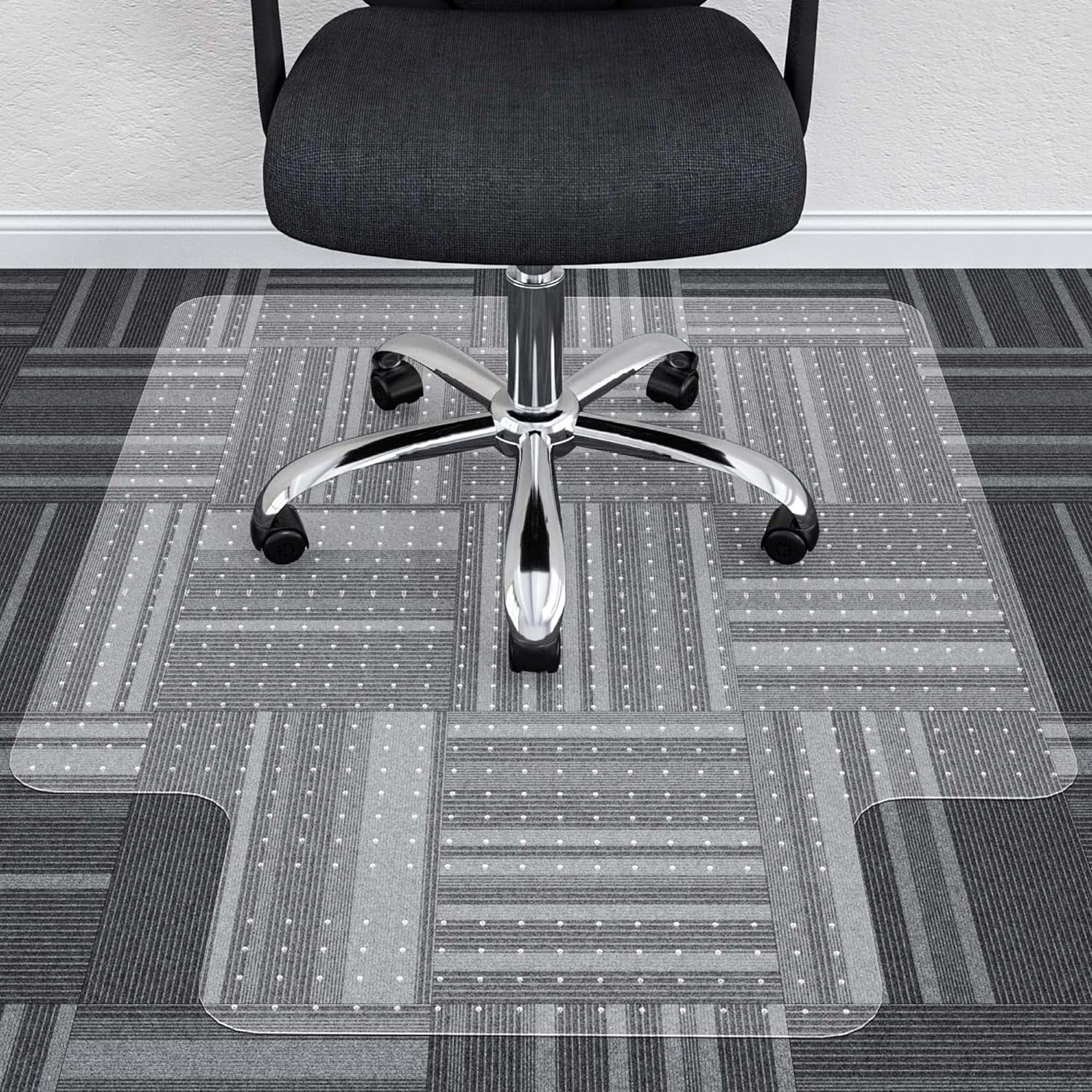 Office Chair Mat for Low Pile Carpets - 45” x 53” Clear Carpet ...
