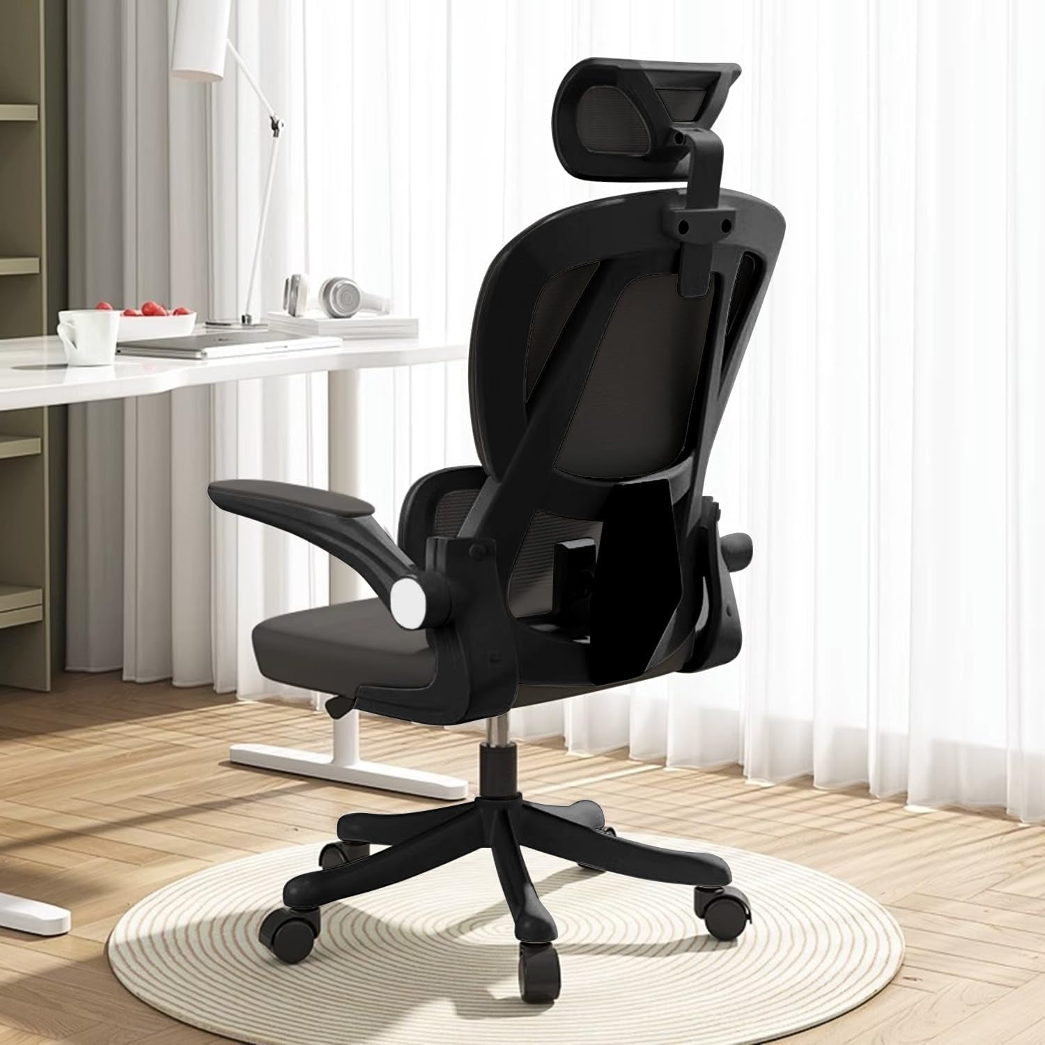 Office Chair Mesh Desk Chair, Ergonomic High-Back Rolling Gaming Work ...