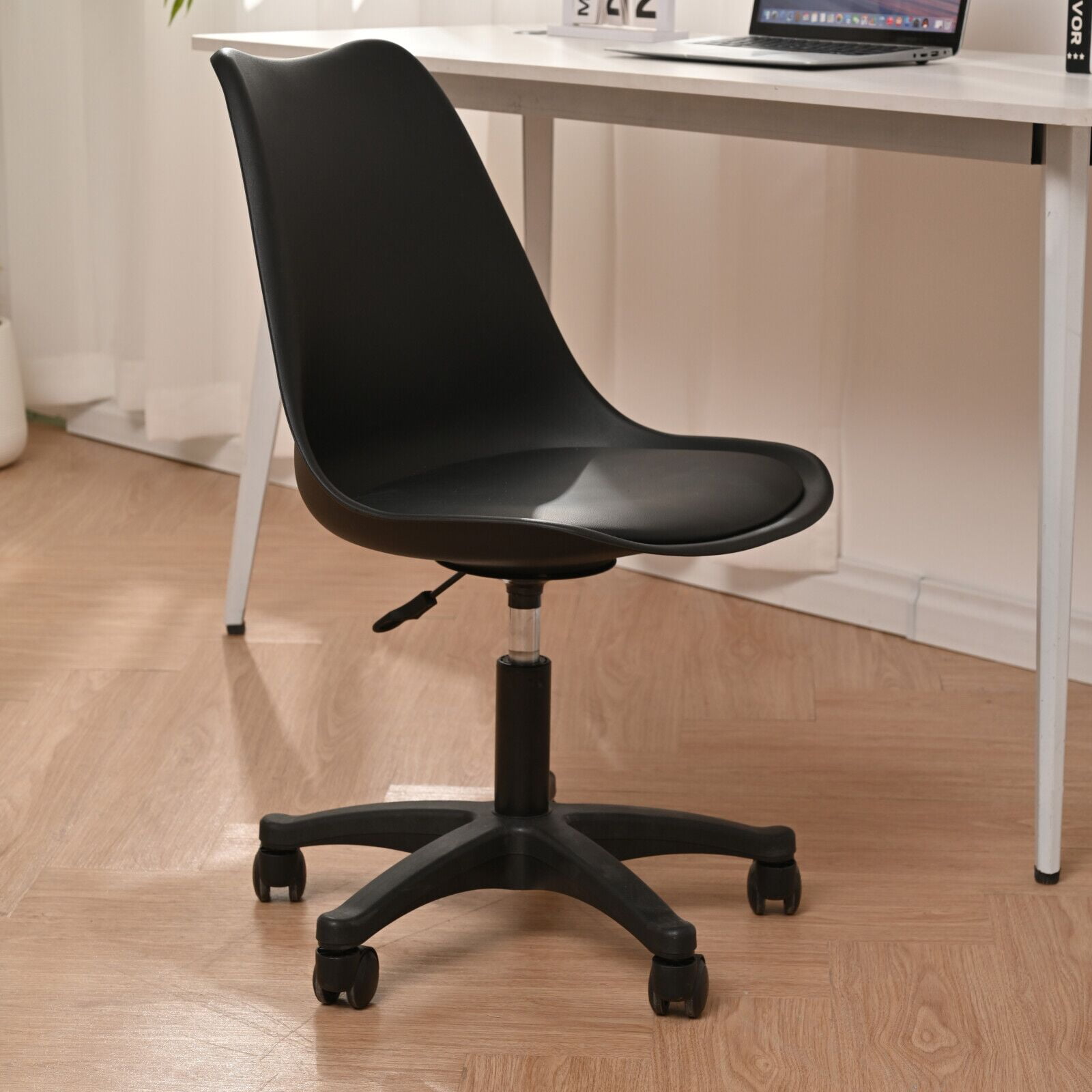 Office Chair, Modern Height Adjustable Upholstered Computer Task Chairs ...