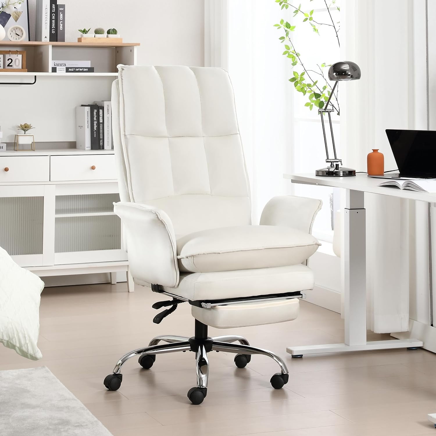 Office Chair, Modern Home Office Desk Chairs with Wheels and ...