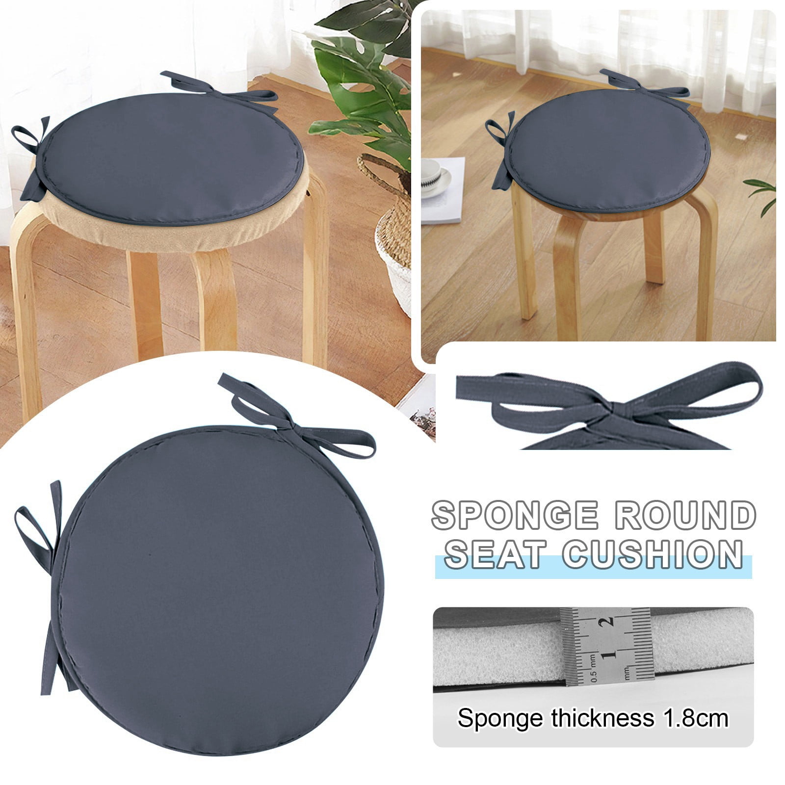 Office Chair Pads Chair Pad Covers for Dining Chairs Round Garden Chair ...