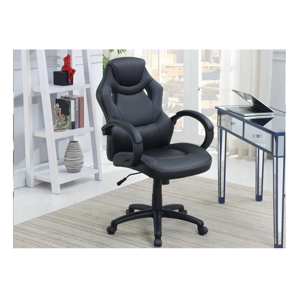 Office Chair Upholstered 1pc Cushioned Comfort Chair Relax Gaming ...
