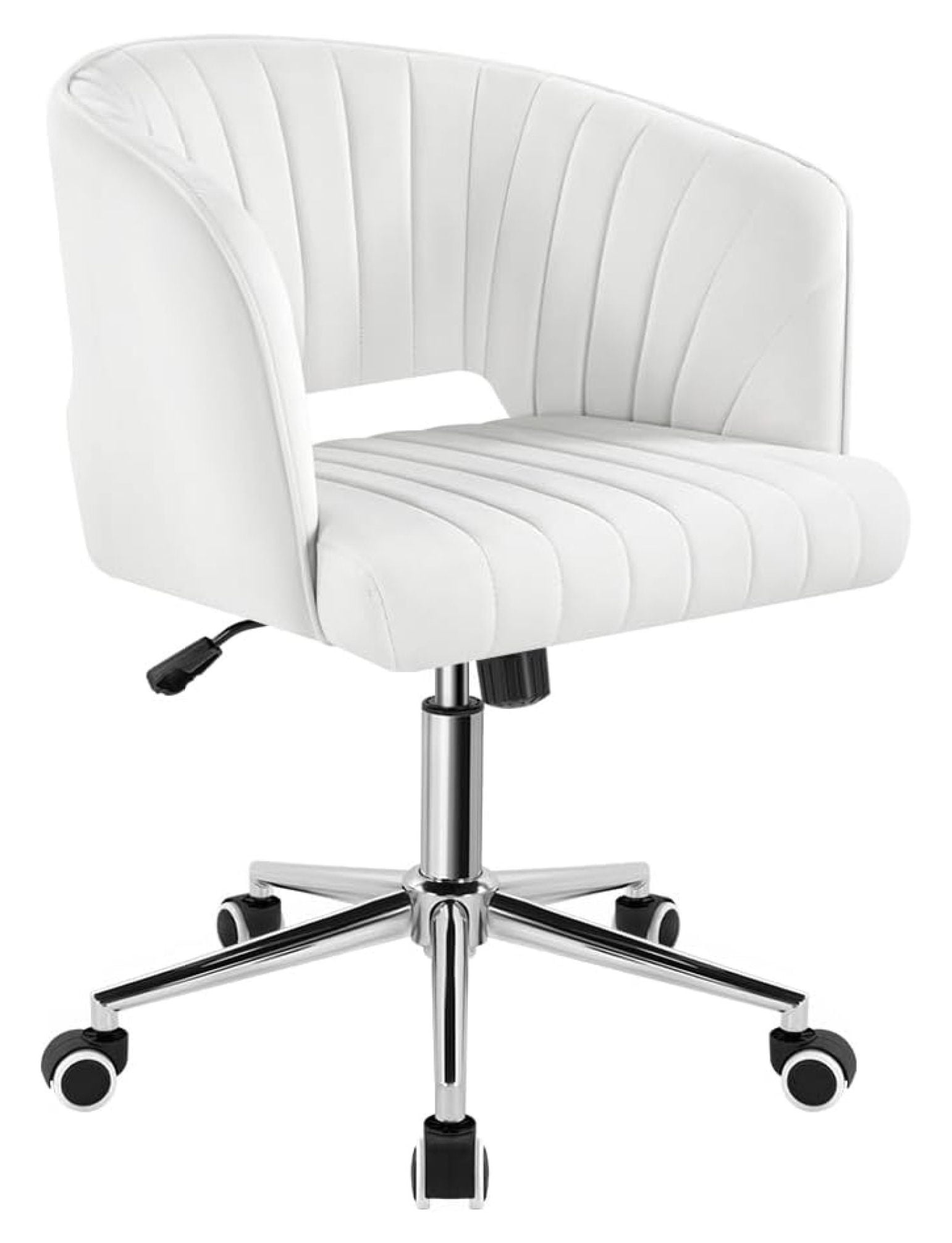 Office Chair Velvet Desk Chair Swivel Armchair Cute Modern Fabric Home ...