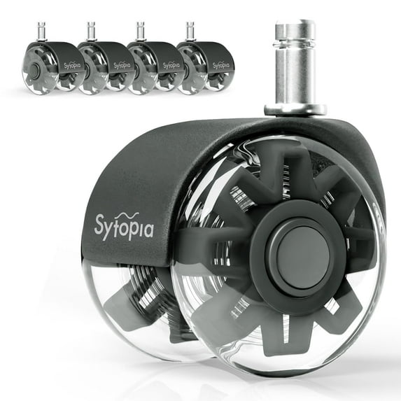 Office Chair Wheels Replacement, 2.5 Inch Universal Casters for ...