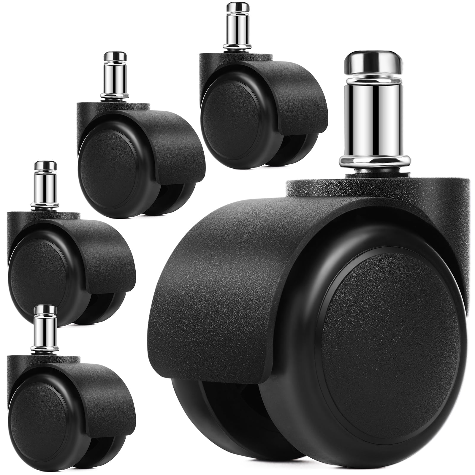 Office Chair Wheels for Hardwood Floors, Heavy Duty Wheels for Office ...