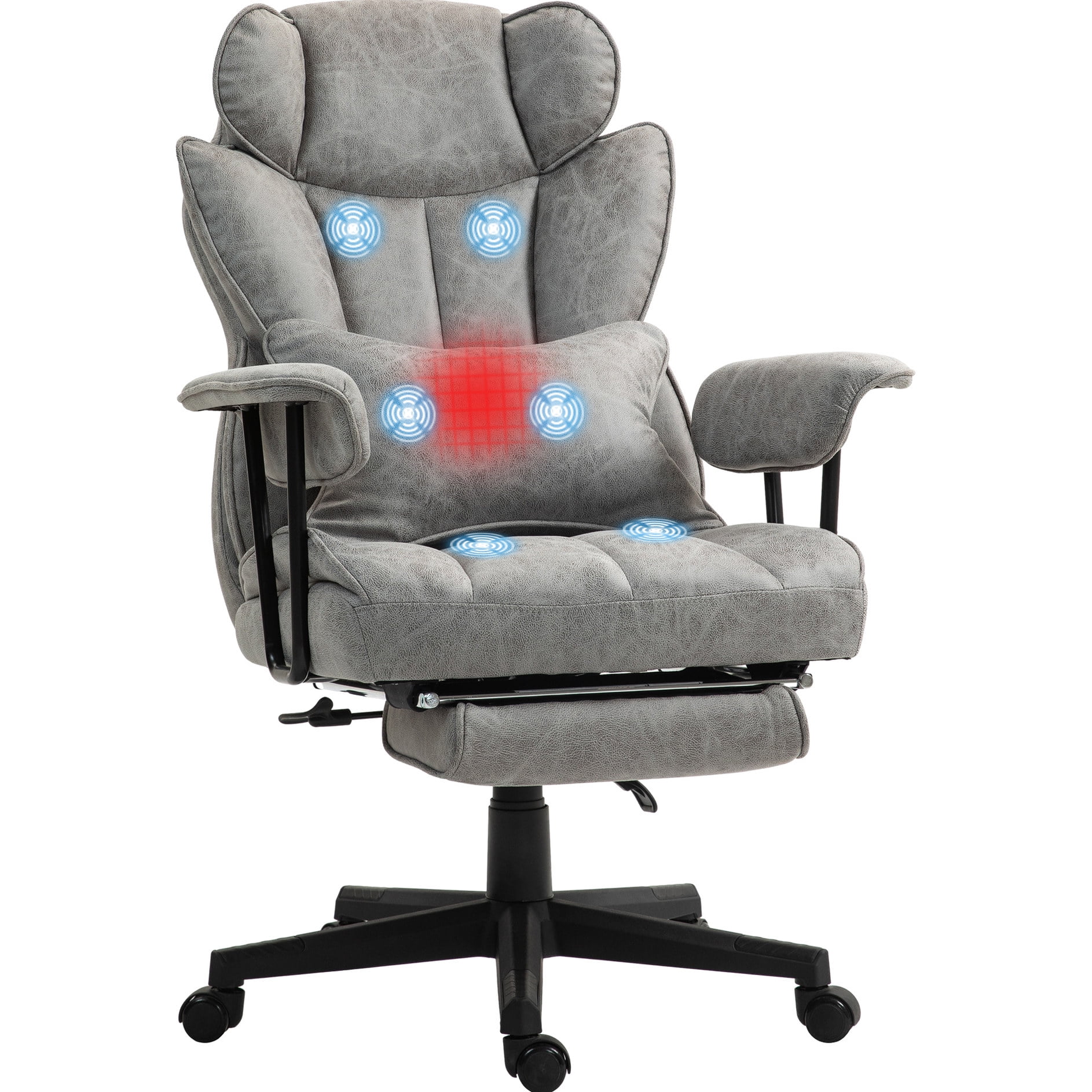 Office Chair with Foot Rest | 6 - Point Vibration and 3 - Level Heating ...