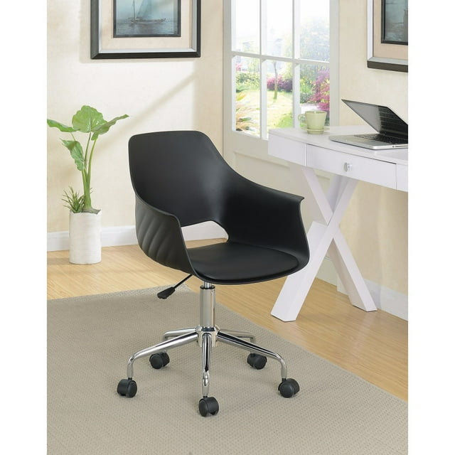 Contemporary Black Office Chair - Walmart.com