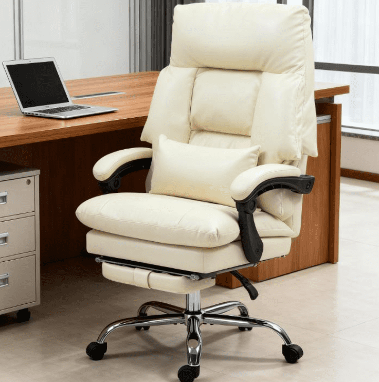 Office Chairs Overstuffed Office Chair, High Back Desk Chair with Foot ...