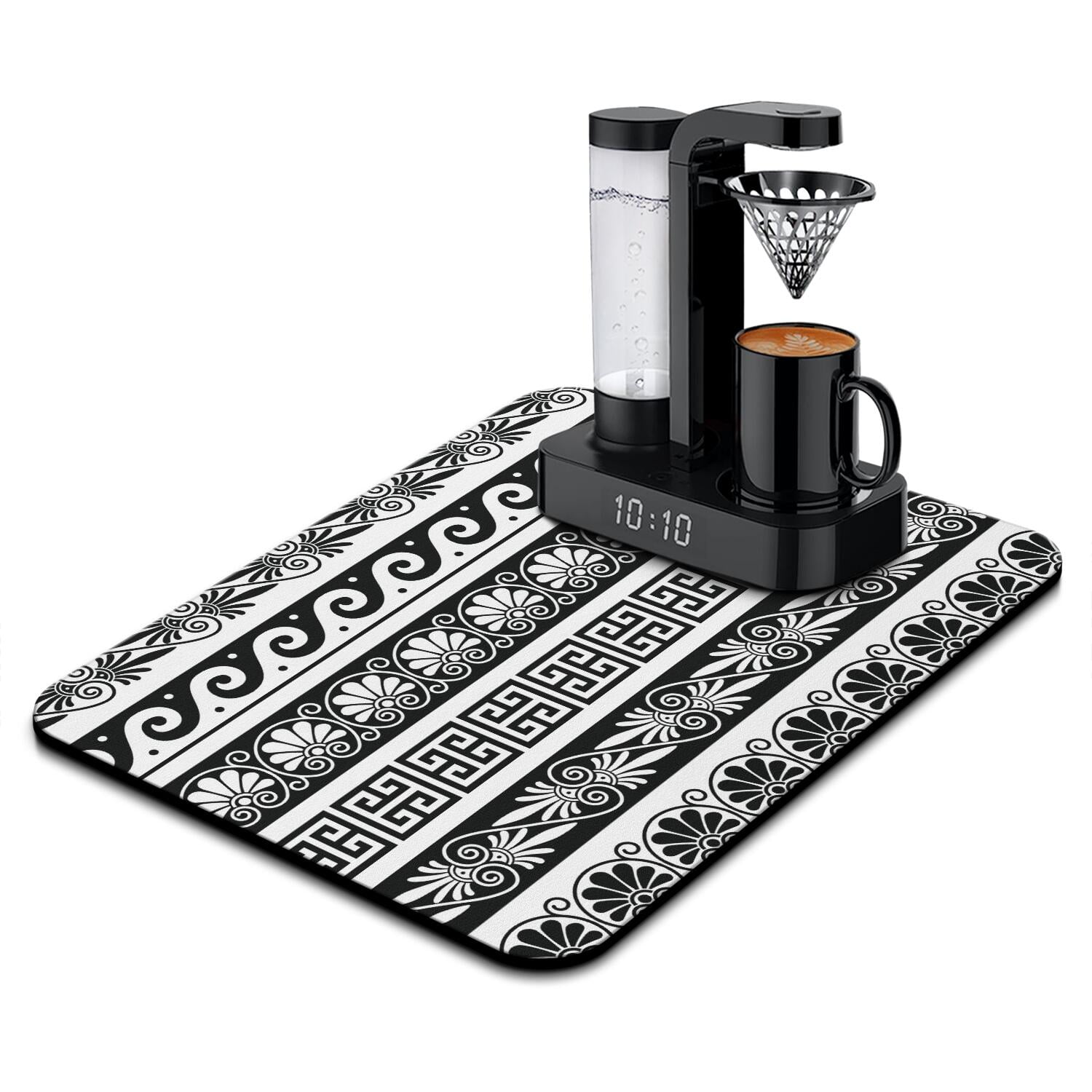 Office Coffee Station Mat - Quick-Absorb 4-Layer Design with Slip ...