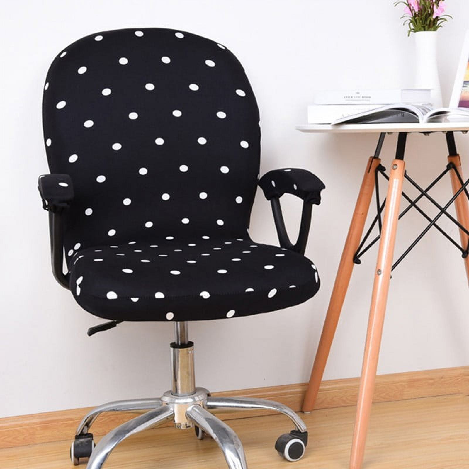 Office Computer Chair Cover Spandex Stretch Swivel Rotate Seat ...