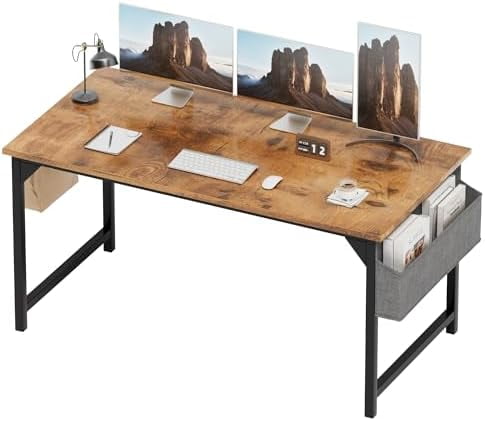 Office Computer Desk, 48 Inch Student Home Table for Writing Work with ...