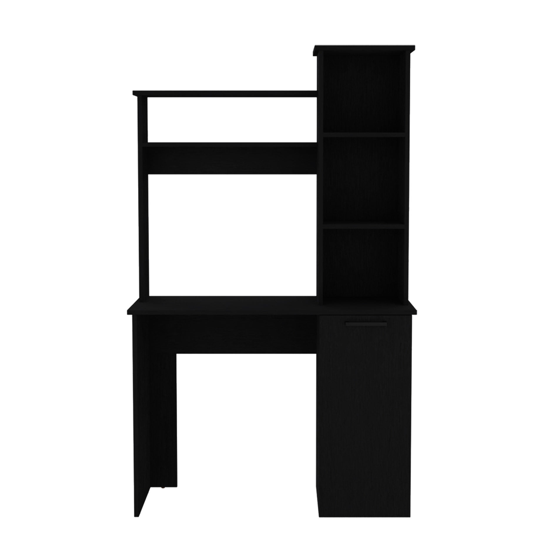Office Computer Desk | Versatile Storage with Open Shelves and Cabinet ...