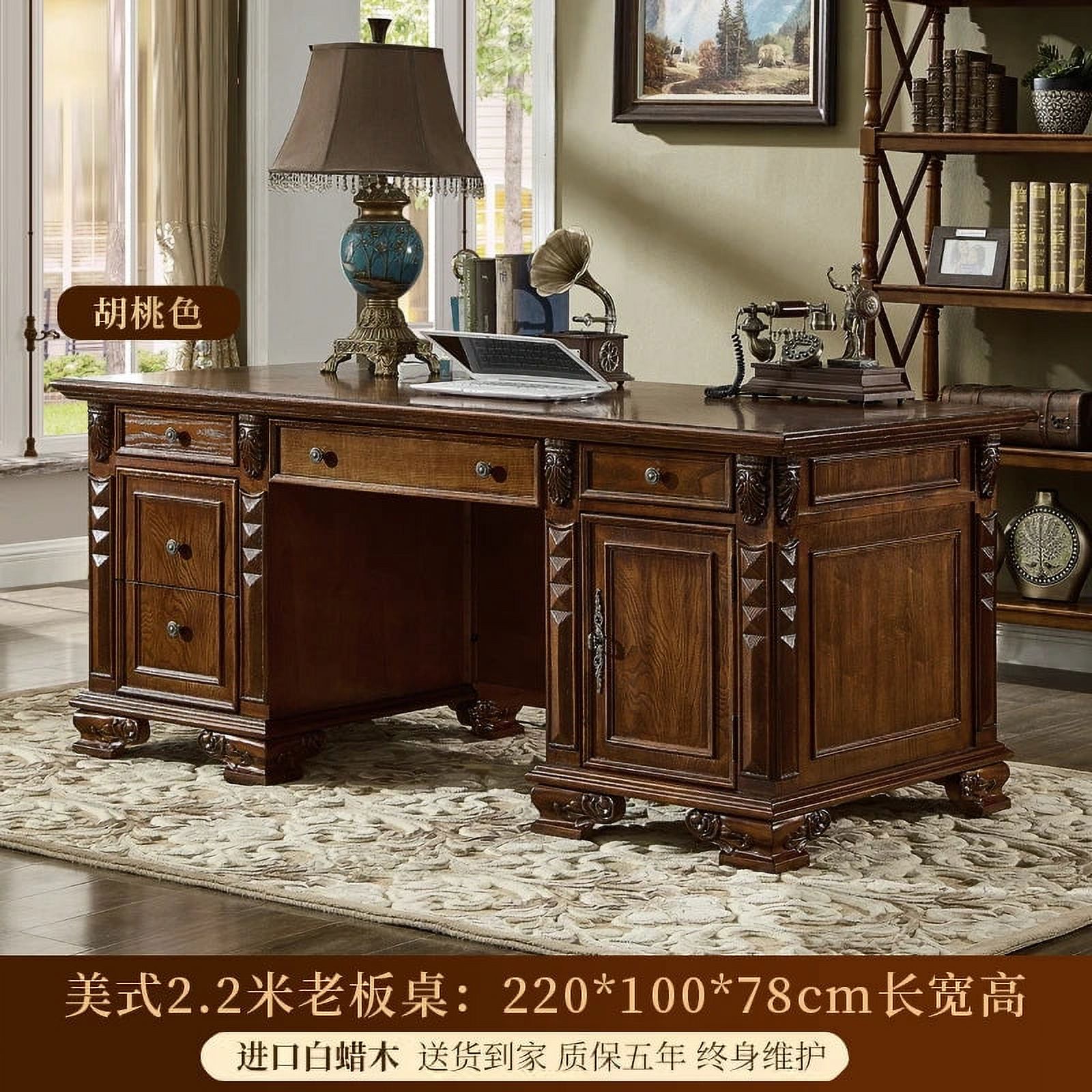 Office Computer Executive Desk Retor Standing Desktop Gaming Study ...