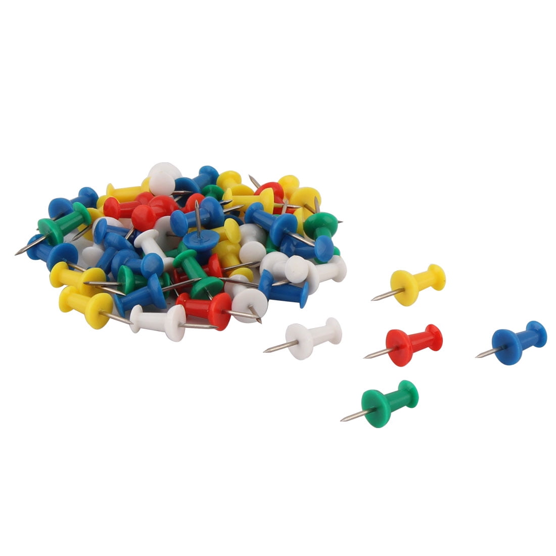 Office Corkboard Photo Paper Map Push Pin Thumbtack Multi-color 50 Pcs ...
