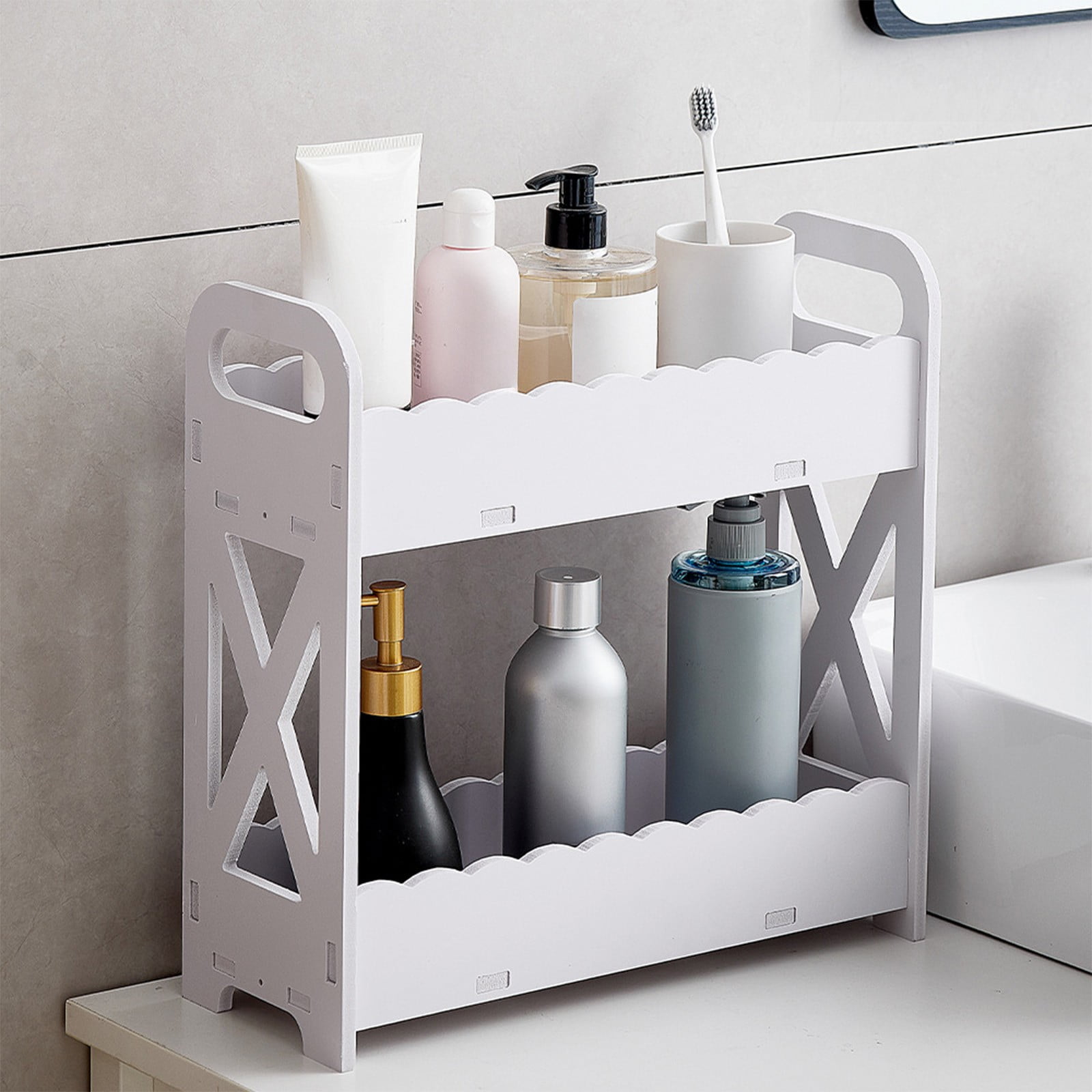 Office Corner Bookcase Shelf | Desktop Storage Organizer | Multiple ...