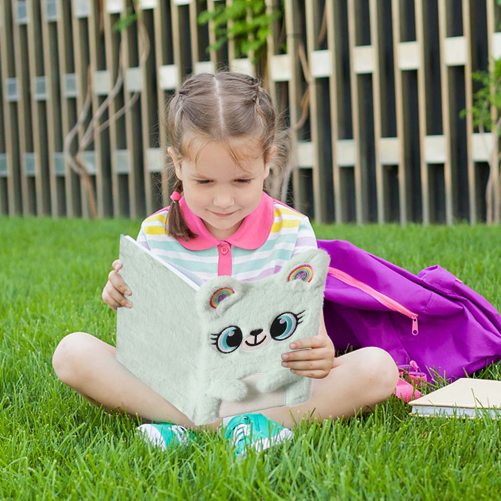 Office&Craft&Stationery Celebration Activ Cartoon Plush Notebook Cute ...