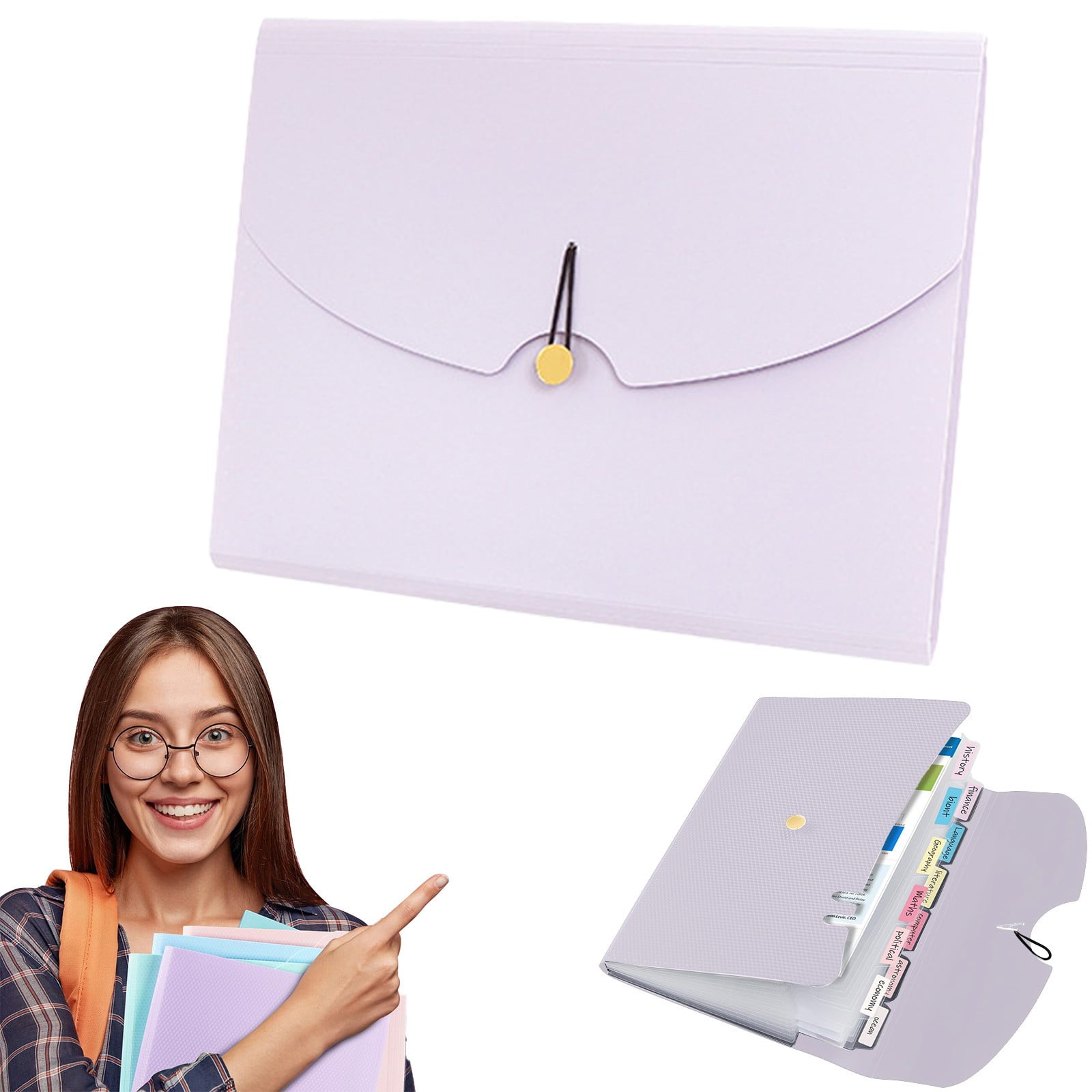 Office&Craft&Stationery Expanding File Folder Pocket Accordion File ...