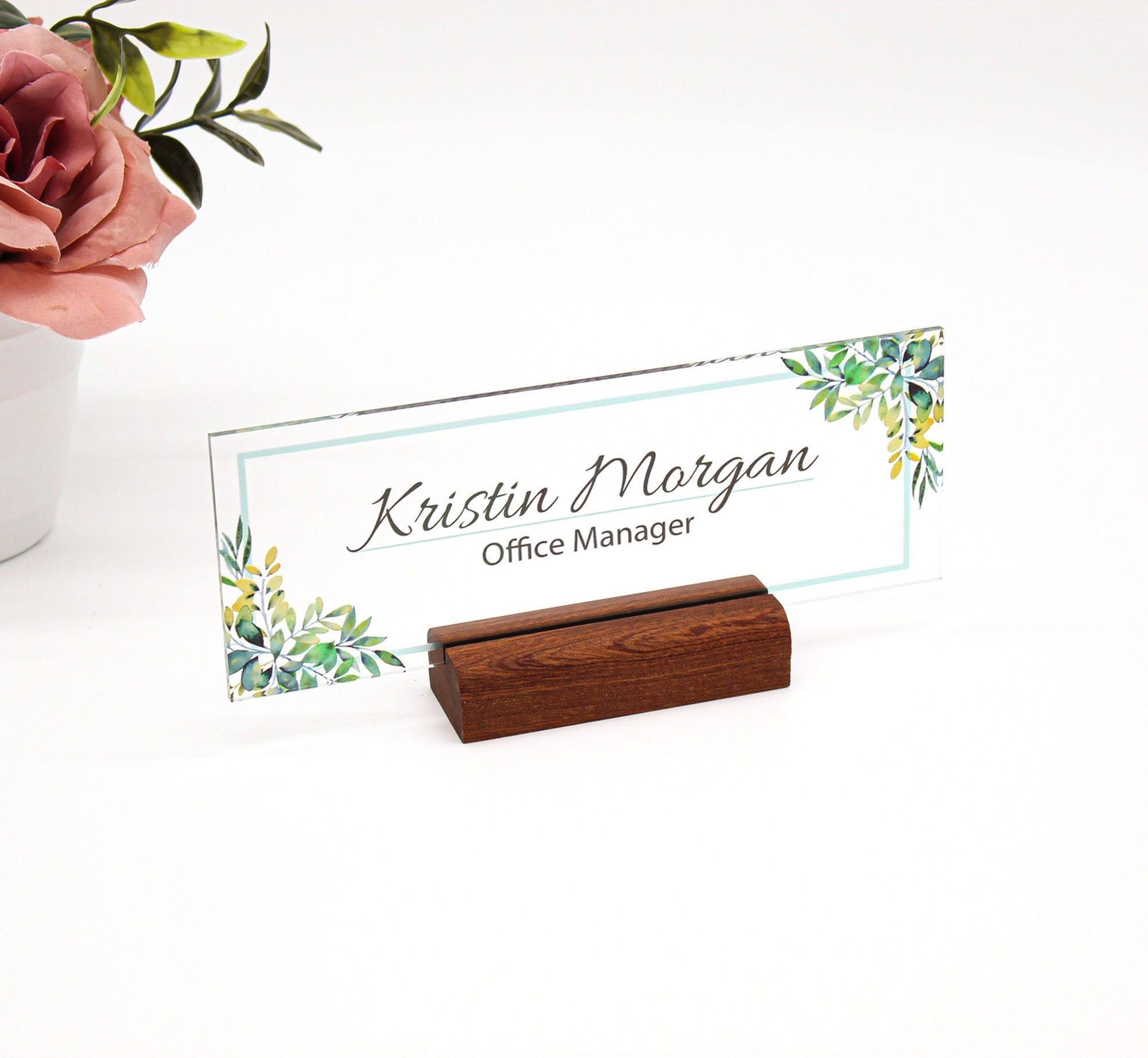 Office Decor, Desk Name Plate Custom, Name Plate for Desk, Daughter ...