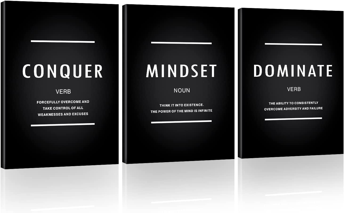 Office Decor Inspirational Wall Art, Motivational Canvas Poster Mindset ...